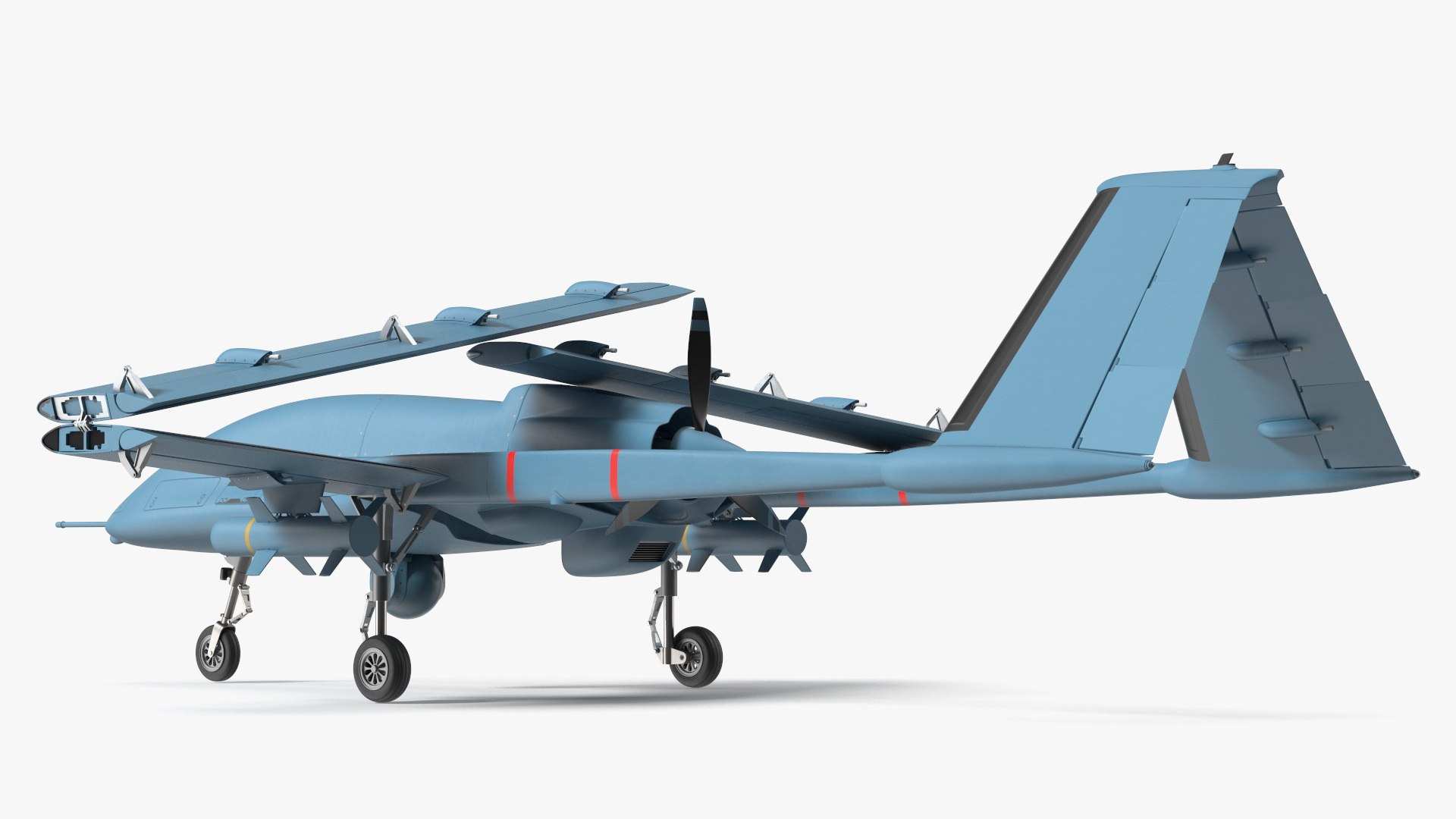 3D Armed Combat Drone Blue Rigged - TurboSquid 2270731