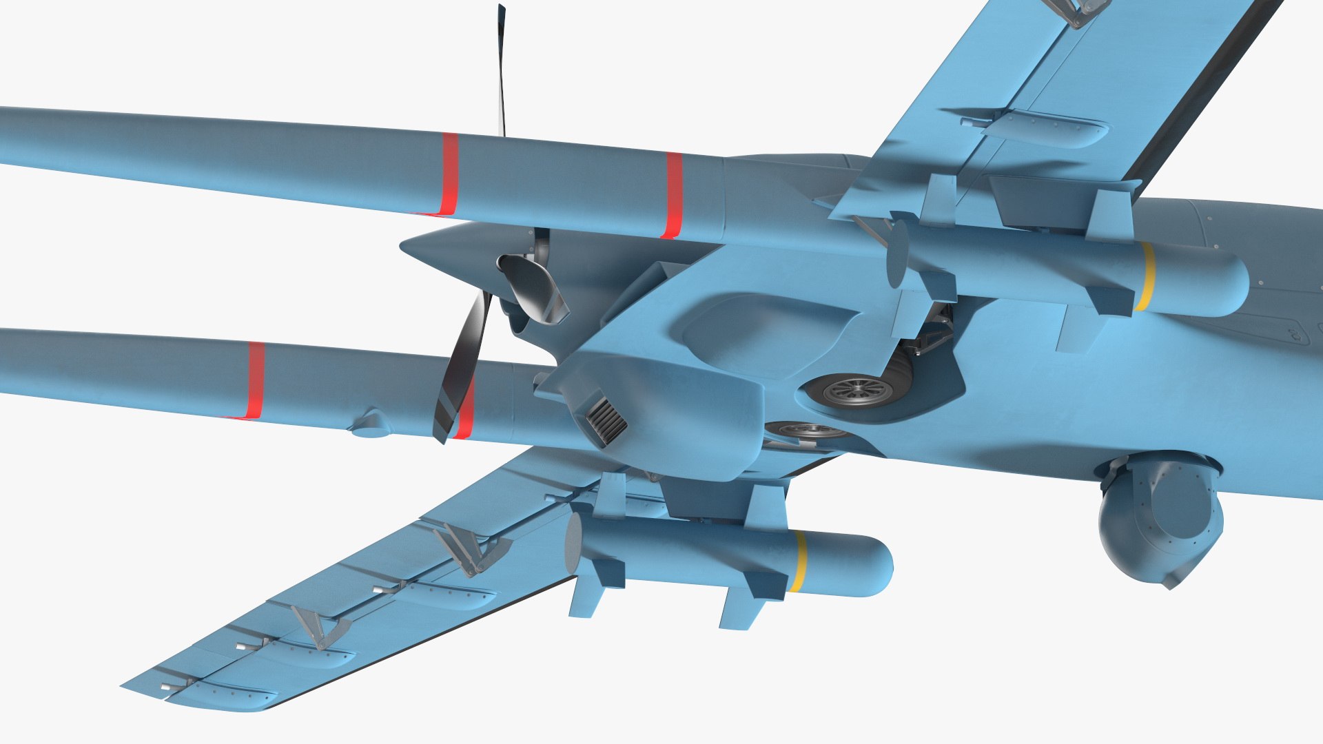 3D Armed Combat Drone Blue Rigged - TurboSquid 2270731