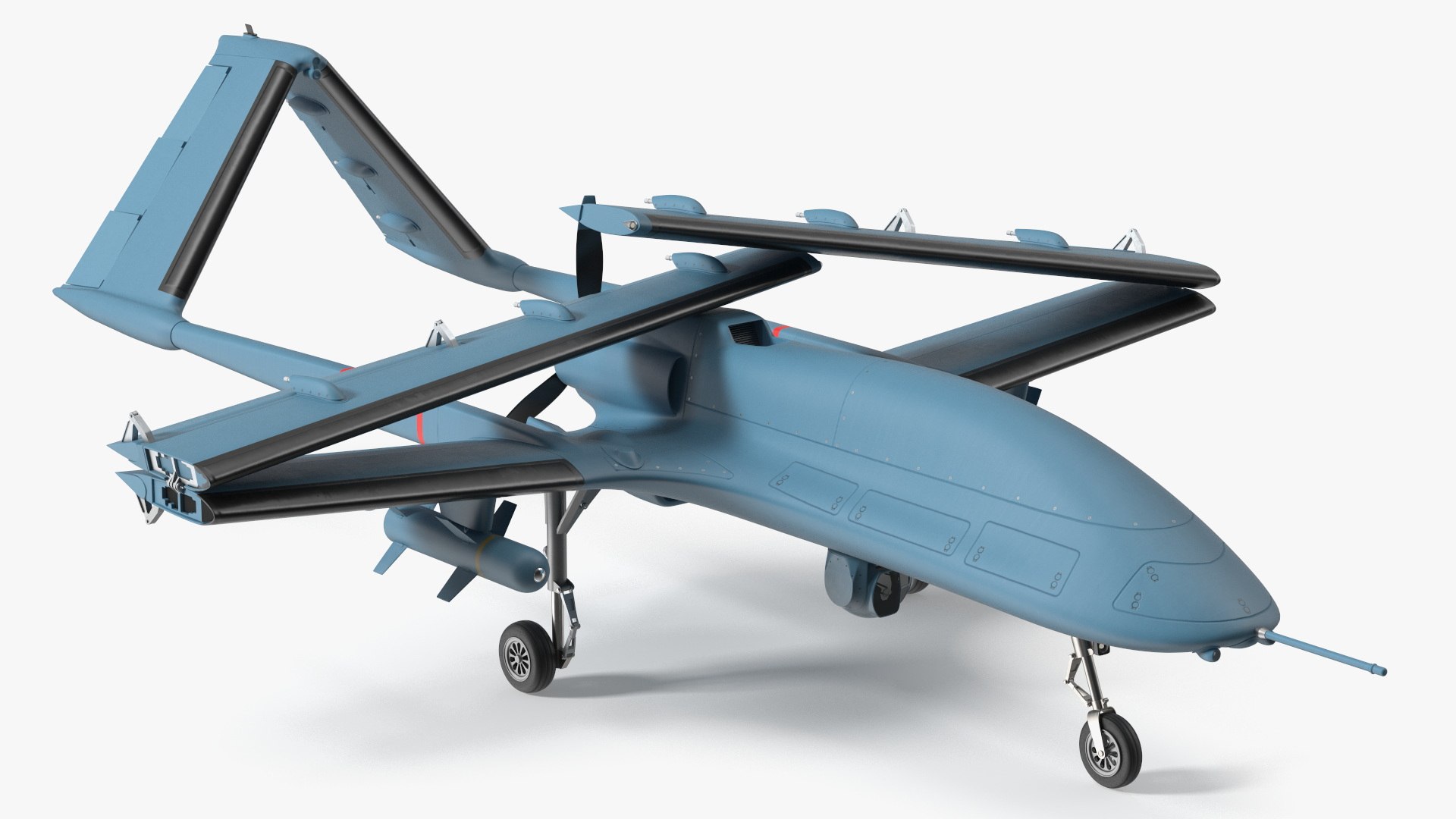 3D Armed Combat Drone Blue Rigged - TurboSquid 2270731