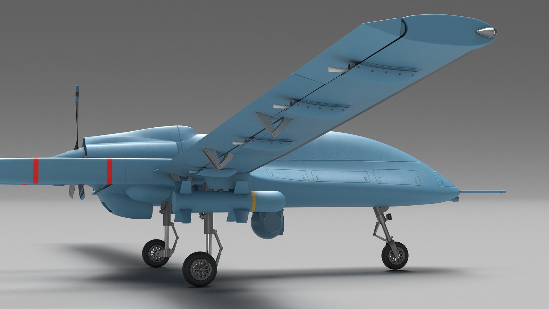 3D Armed Combat Drone Blue Rigged - TurboSquid 2270731
