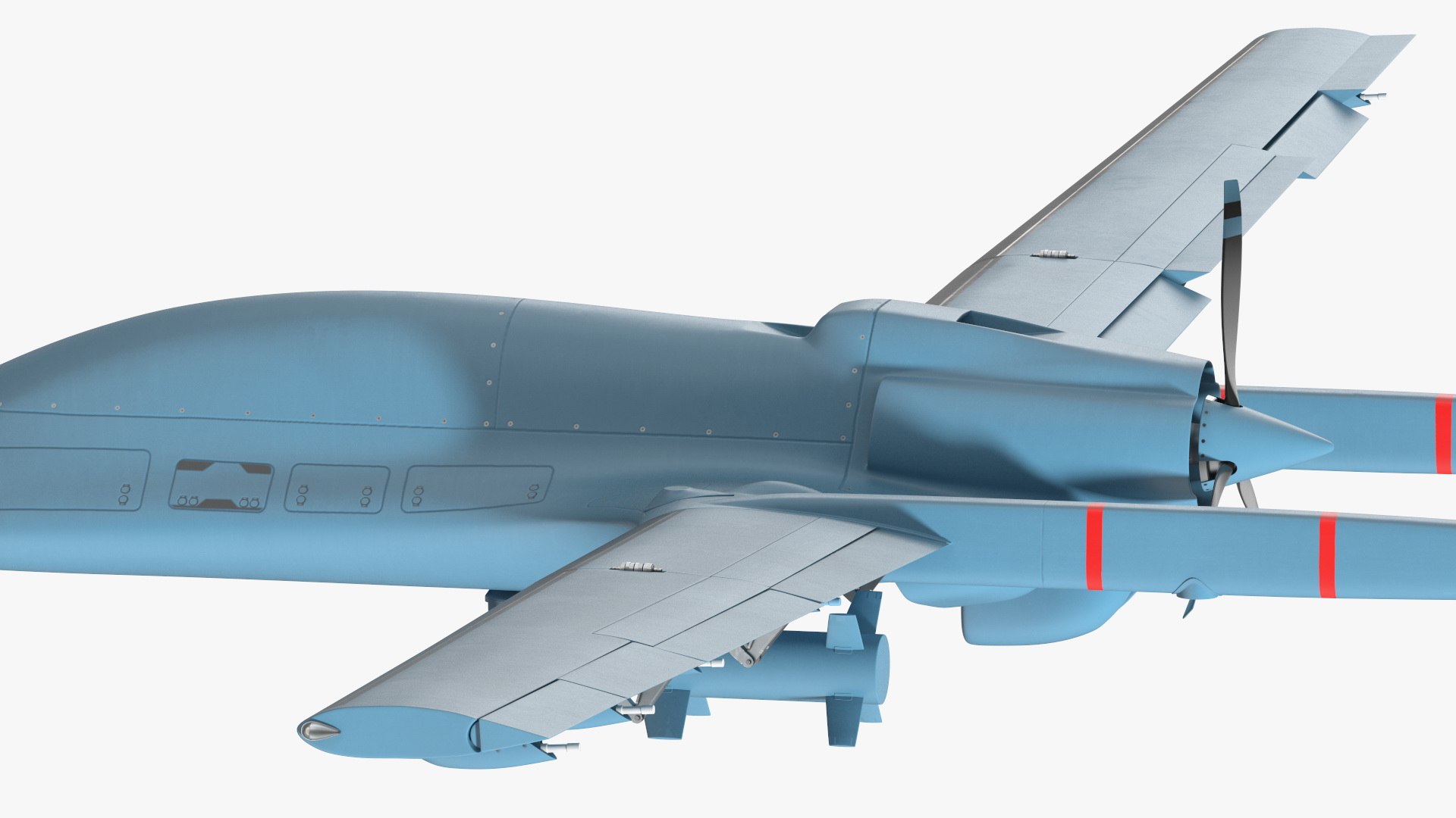 3D Armed Combat Drone Blue Rigged - TurboSquid 2270731