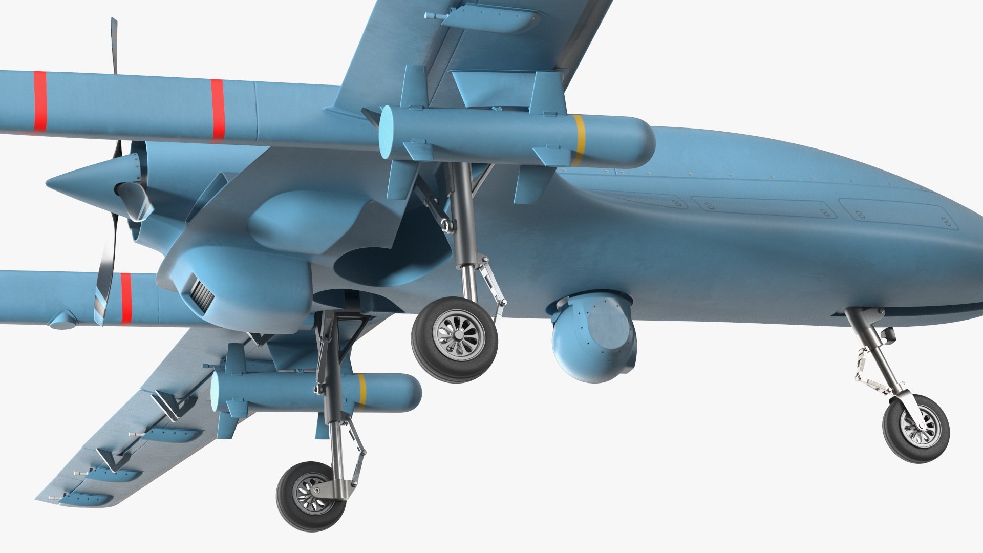 3D Armed Combat Drone Blue Rigged - TurboSquid 2270731