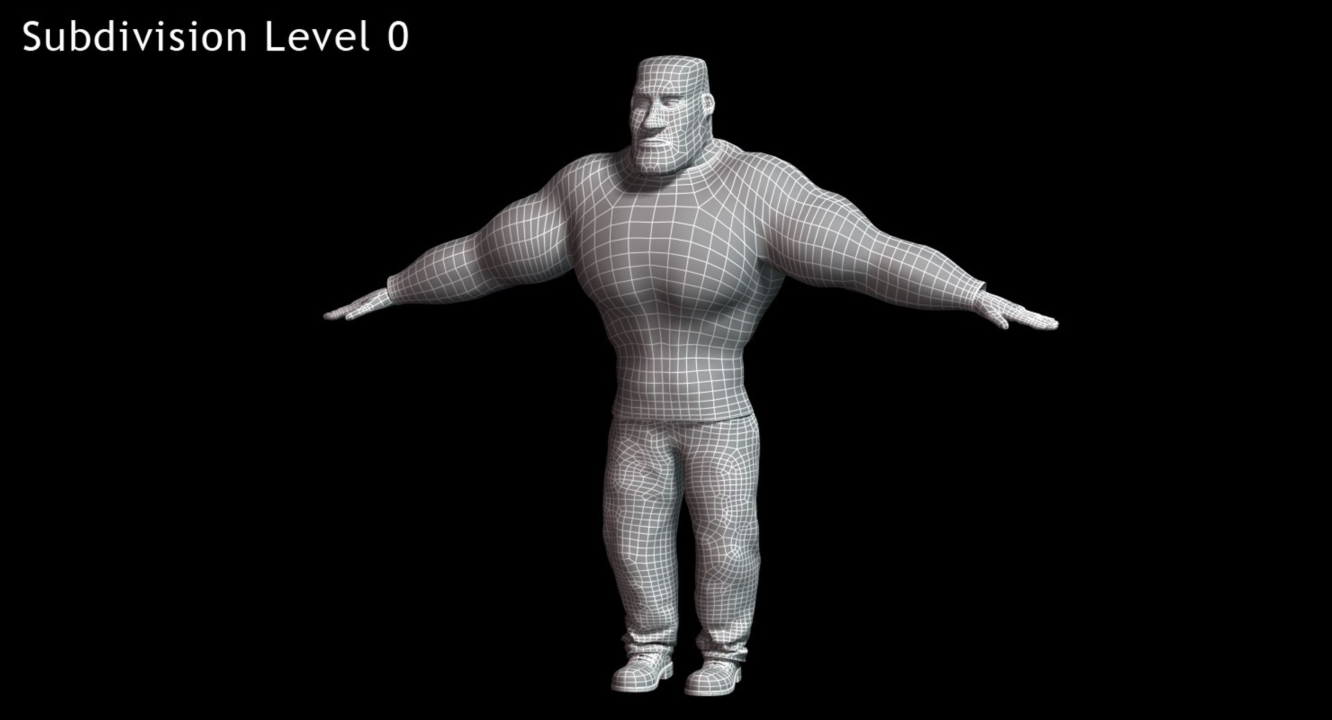 Cartoon Strongman Strong Man Character 3D Model - TurboSquid 1238569