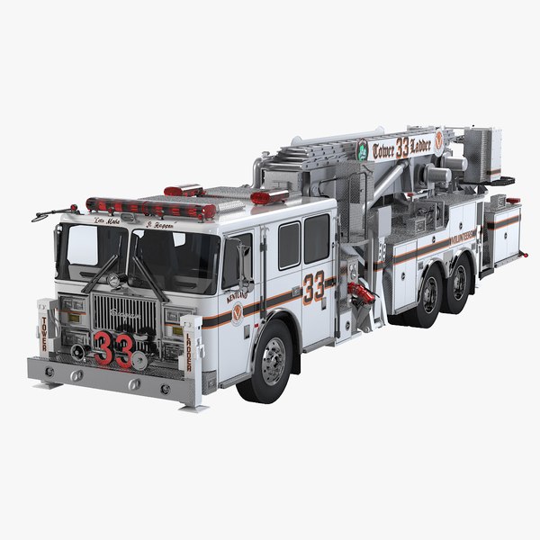 3d model seagrave aerialscope tower ladder