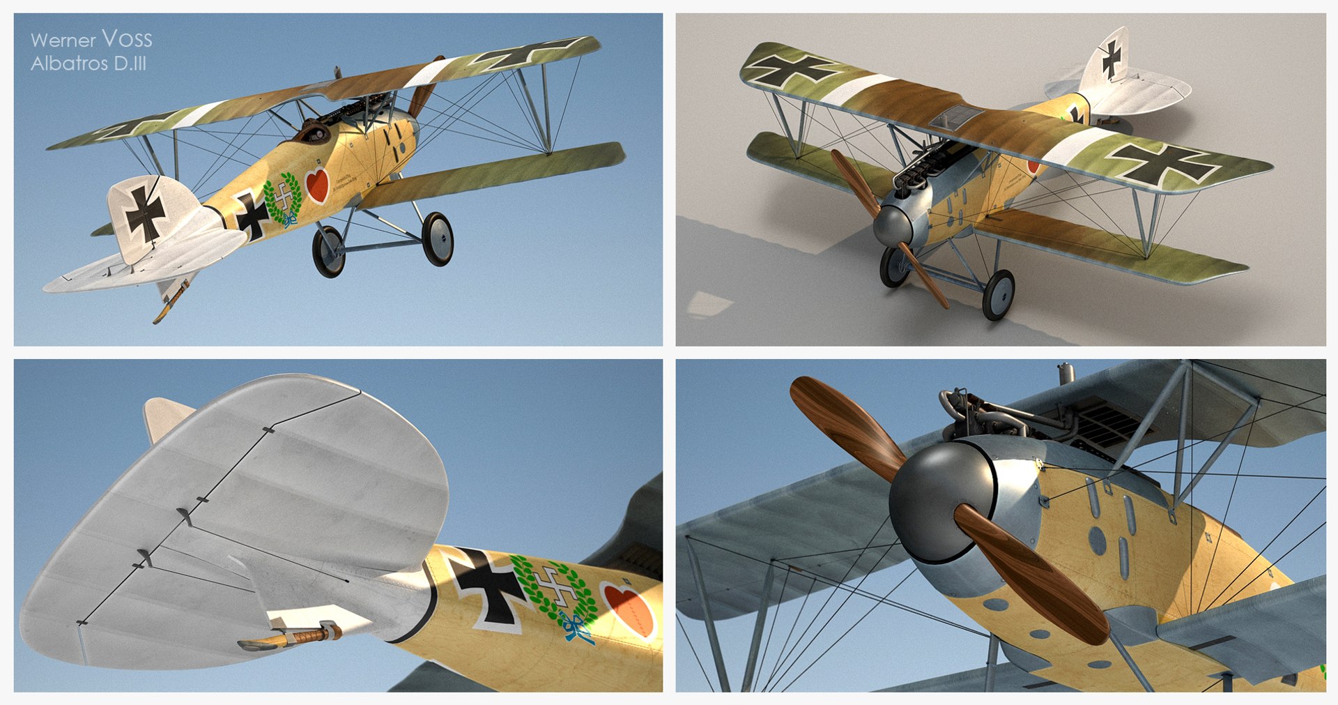 3D Model Ww1 Aces Germany - TurboSquid 1424838