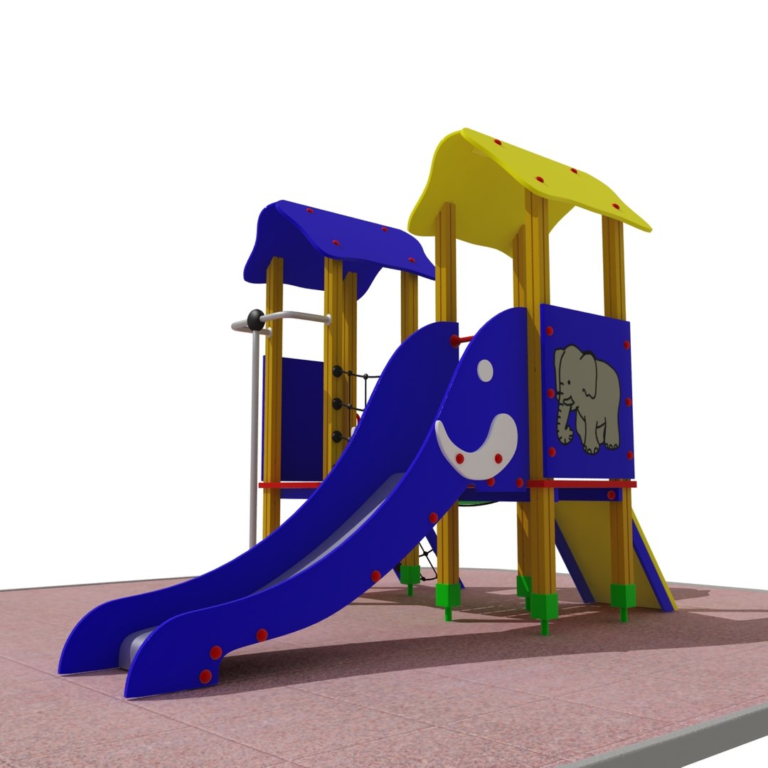 Playground Slide 3d Model