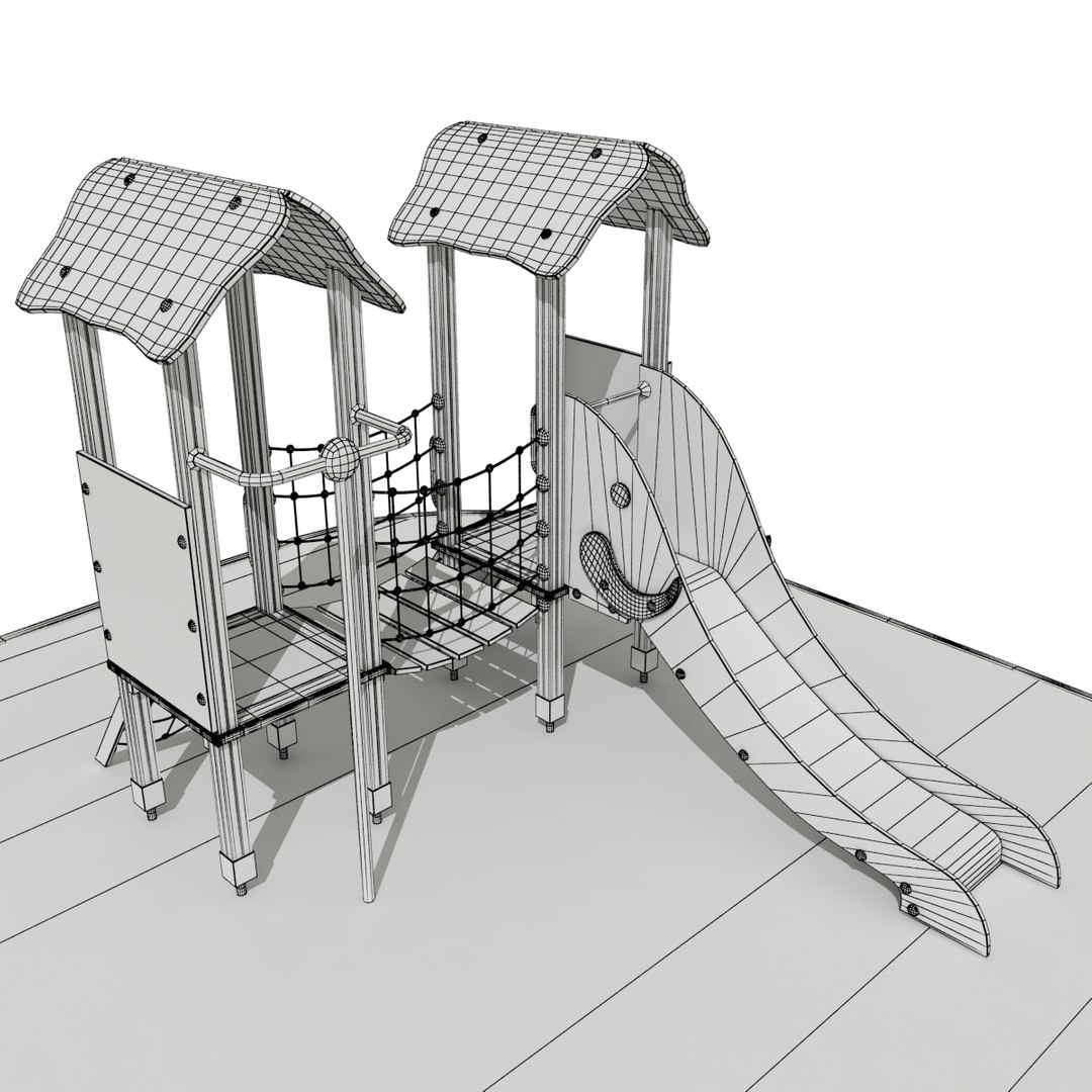 Playground Slide 3d Model
