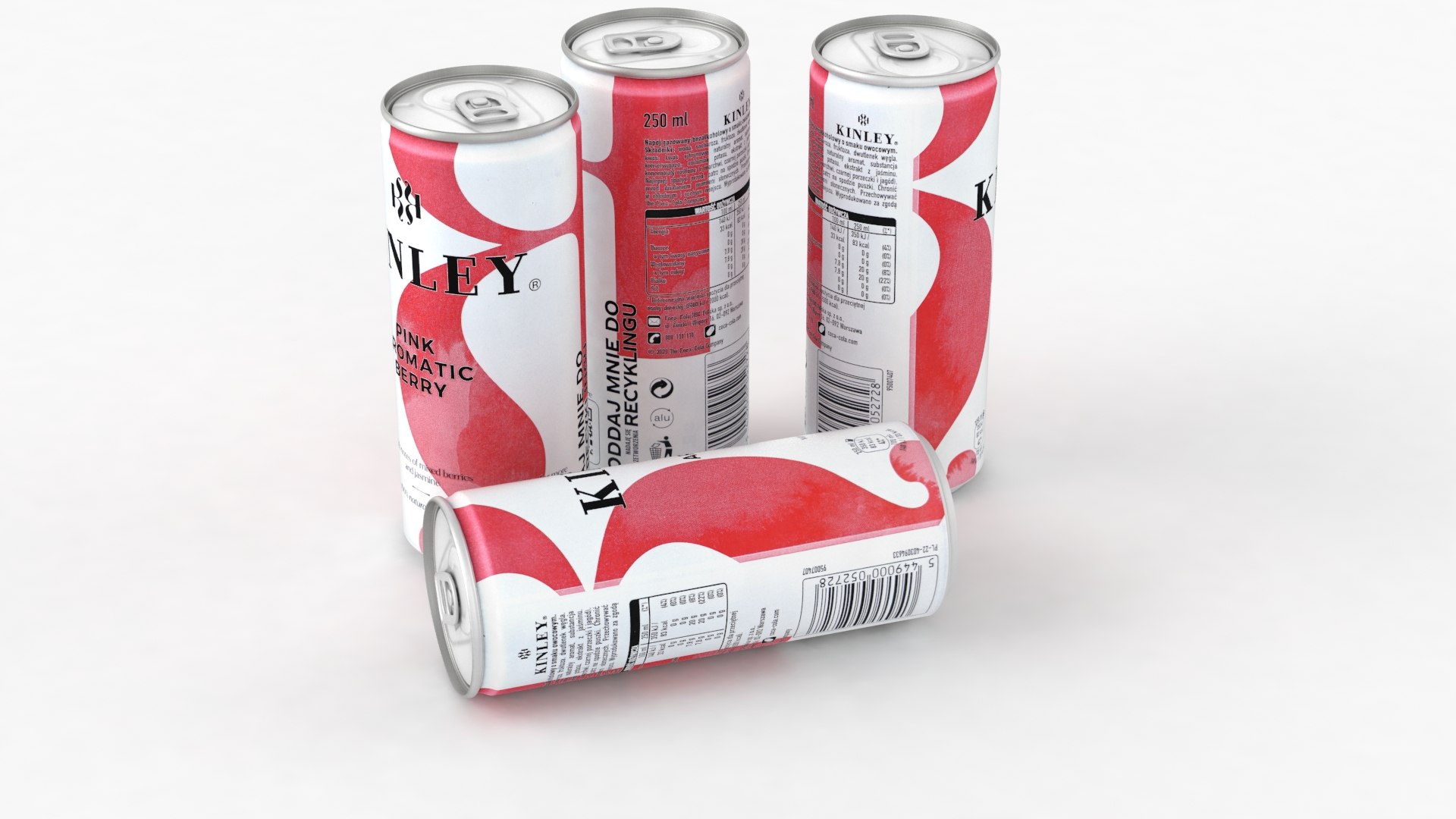 3D Model Beverage Can Kinley Pink Aromatic Berry 330ml 202 - TurboSquid ...