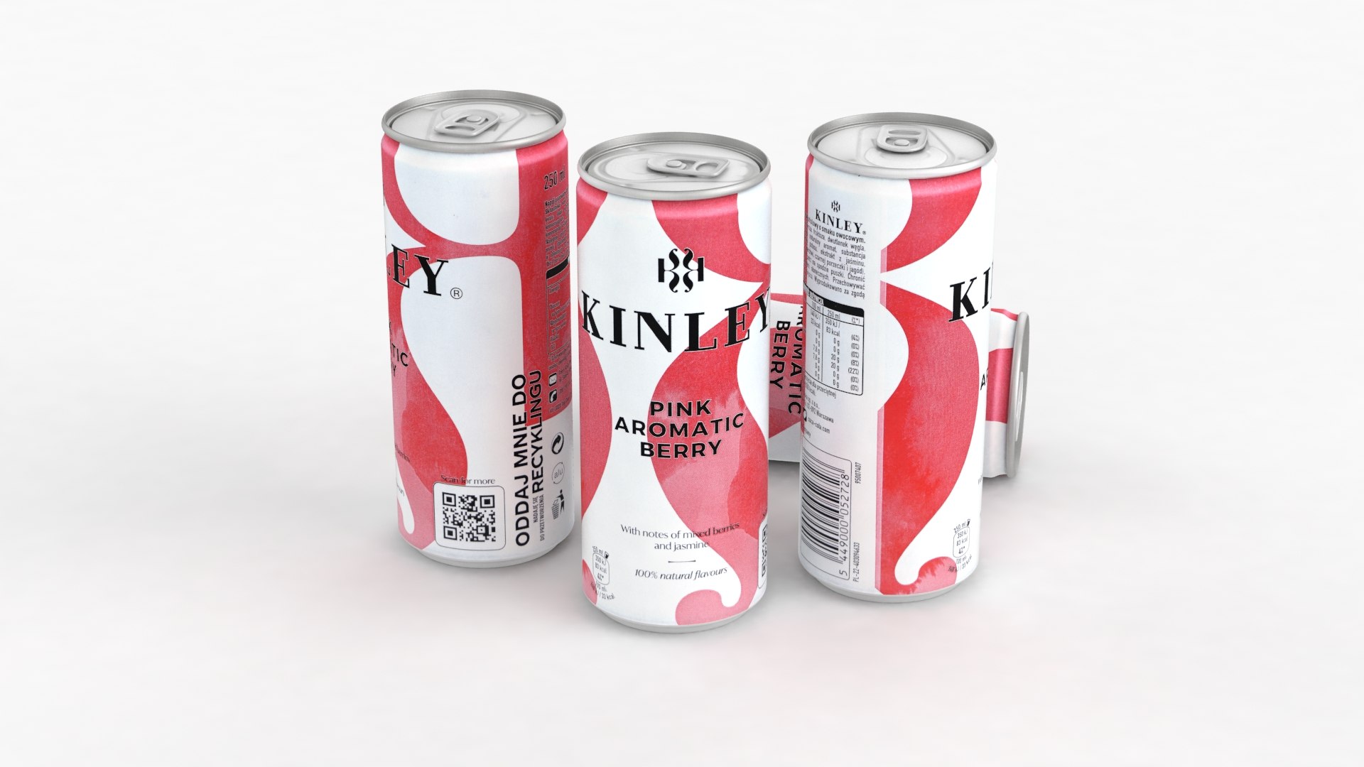 3D Model Beverage Can Kinley Pink Aromatic Berry 330ml 202 - TurboSquid ...