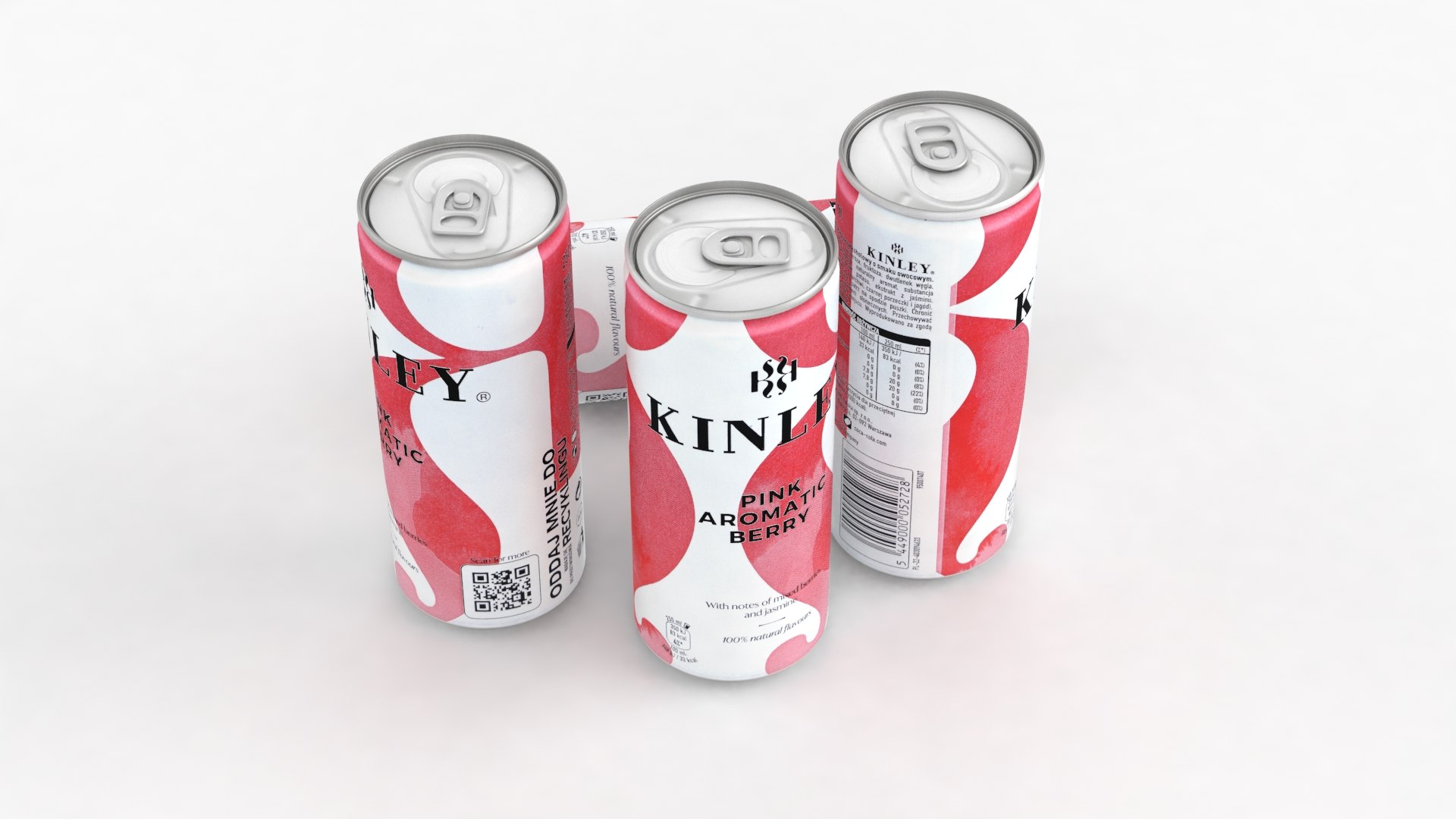 3D Model Beverage Can Kinley Pink Aromatic Berry 330ml 202 - TurboSquid ...