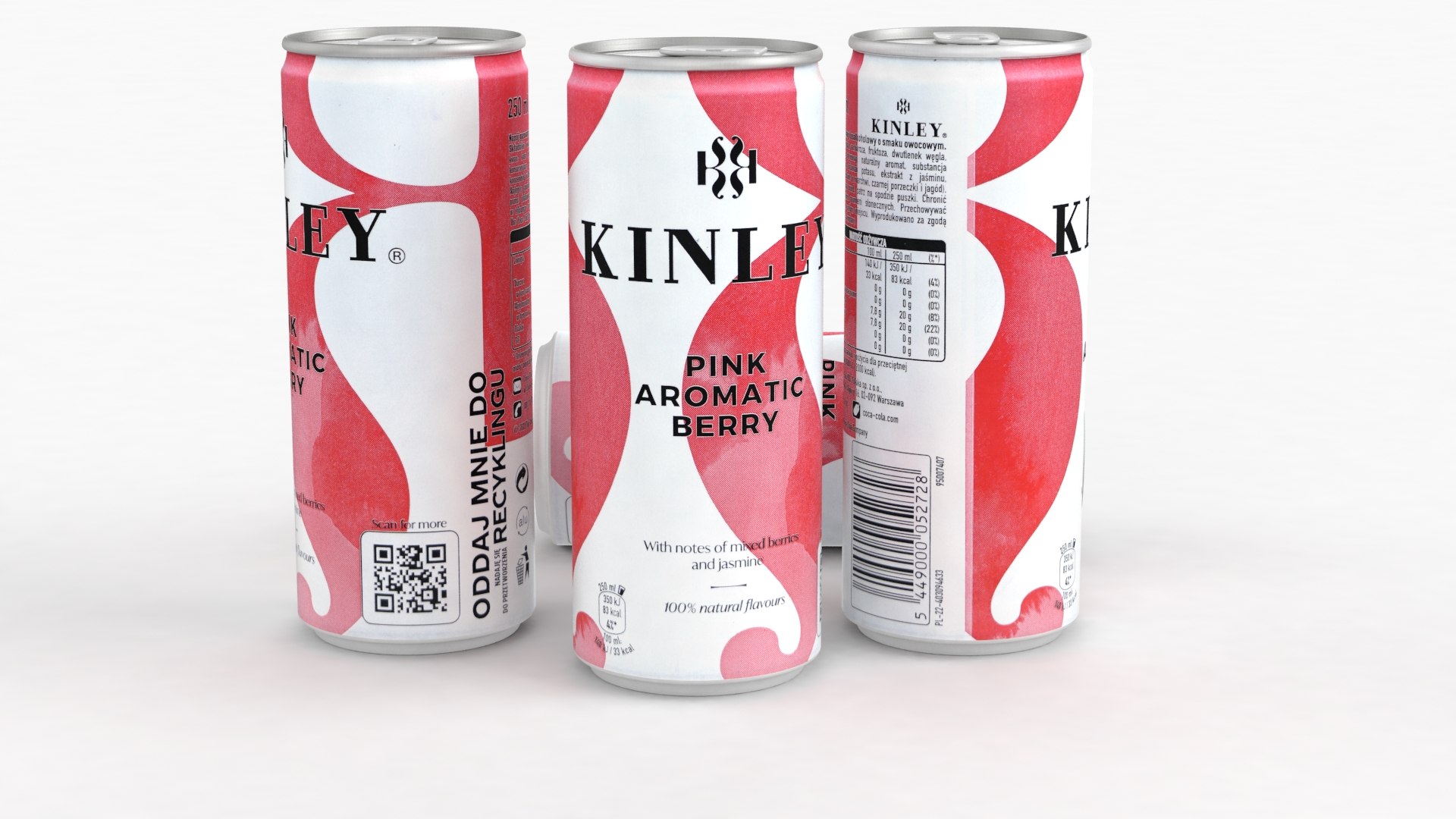 3D Model Beverage Can Kinley Pink Aromatic Berry 330ml 202 - TurboSquid ...