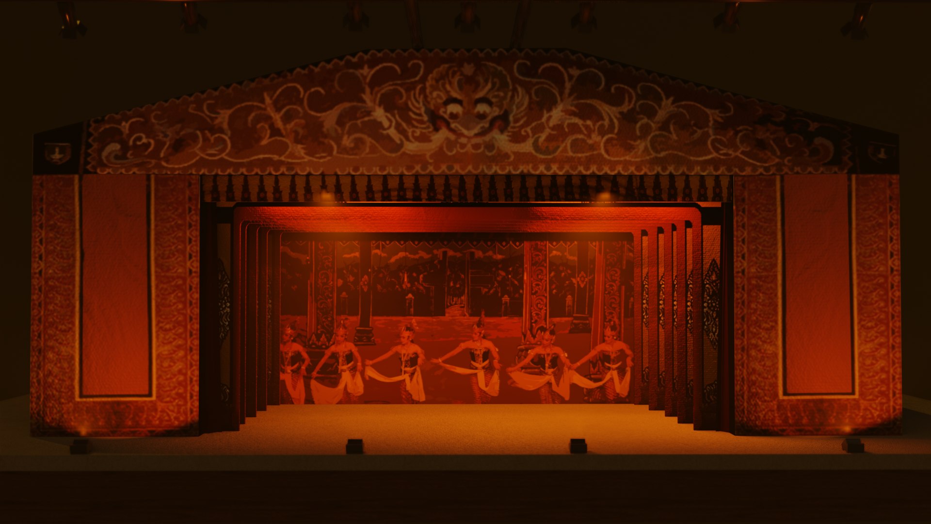 3D Virtual Wayang Stage - TurboSquid 1718816