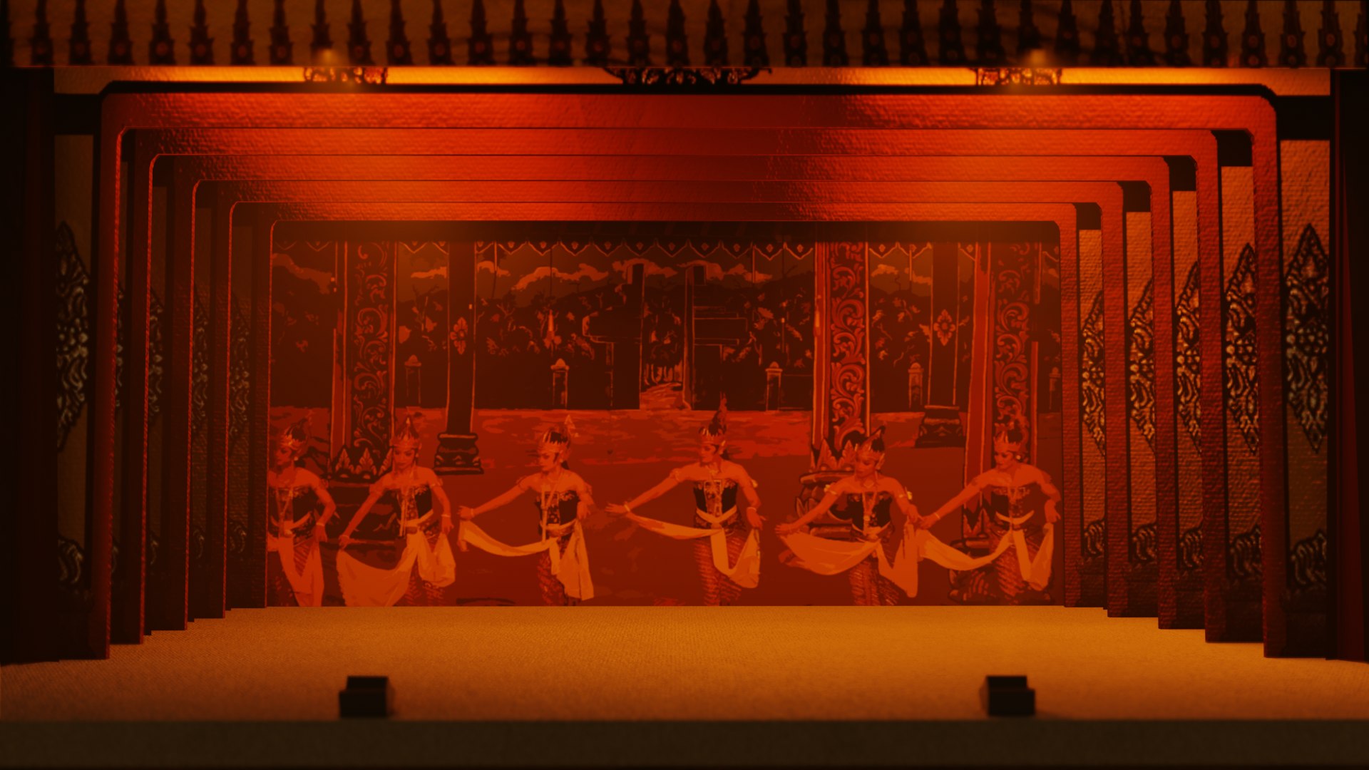 3D Virtual Wayang Stage - TurboSquid 1718816