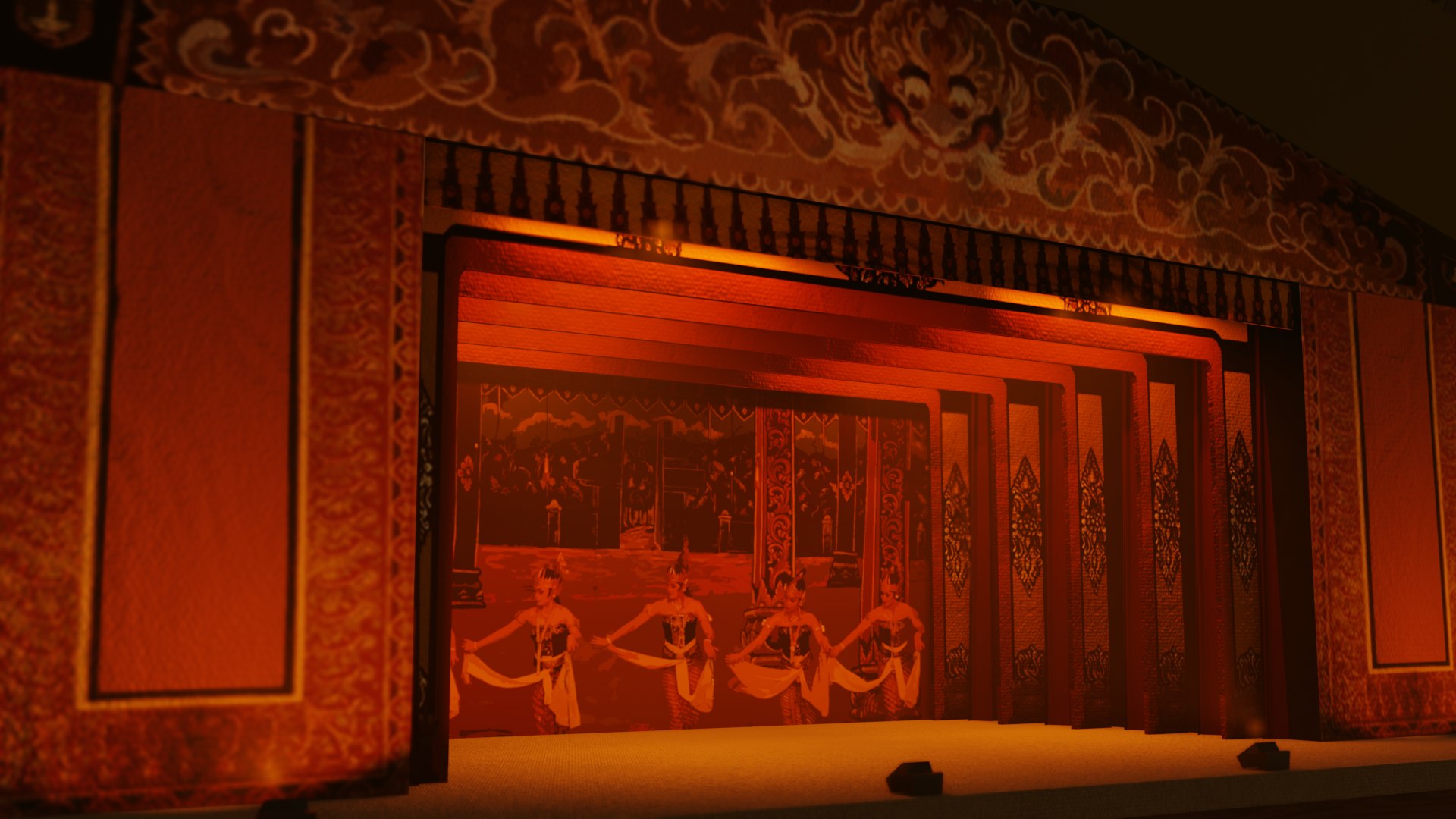 3D Virtual Wayang Stage - TurboSquid 1718816