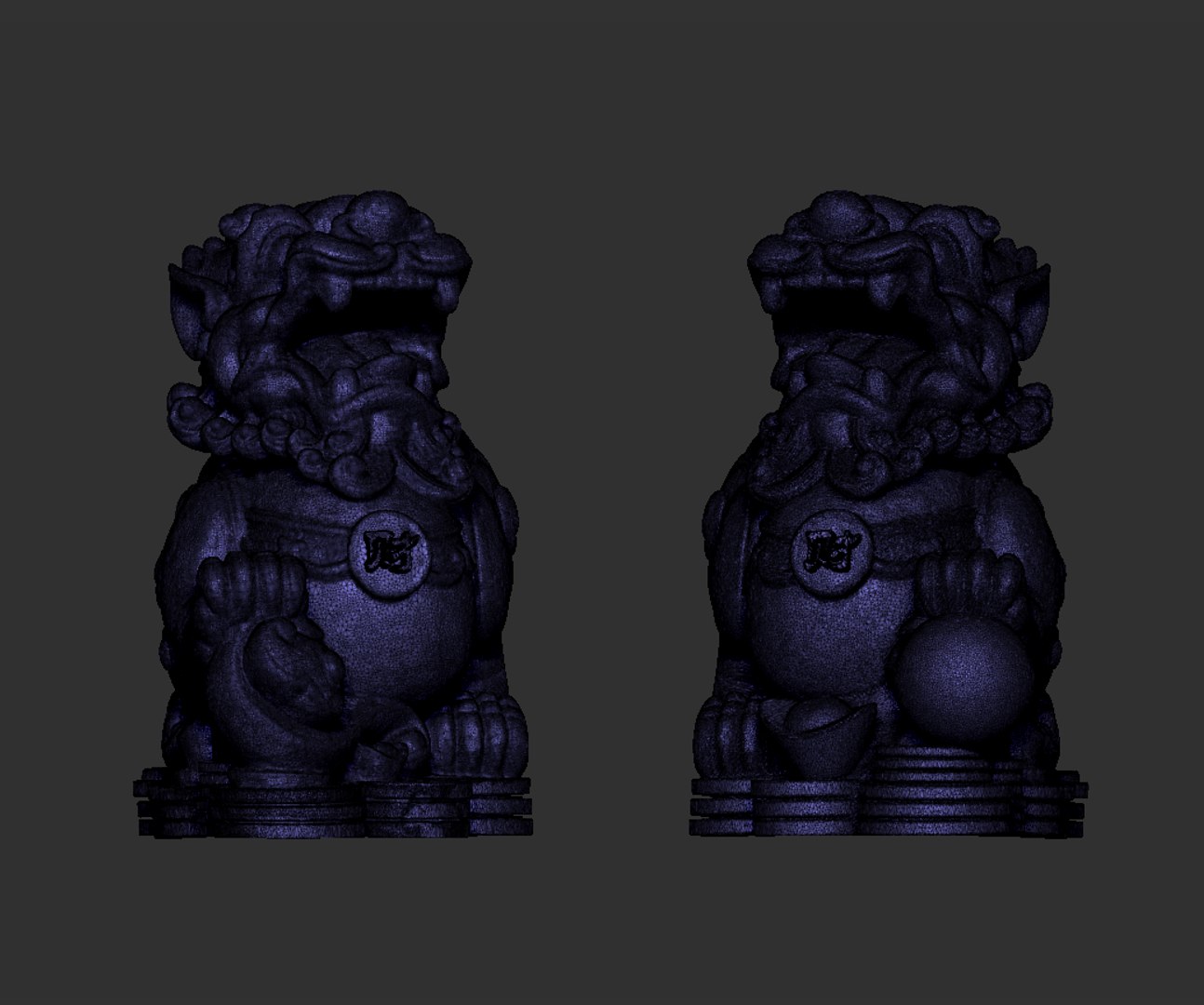 Foo Dogs 3D Model - TurboSquid 1610242