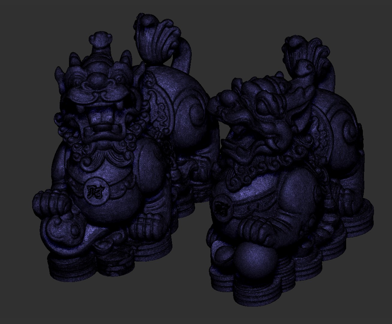 Foo Dogs 3D Model - TurboSquid 1610242