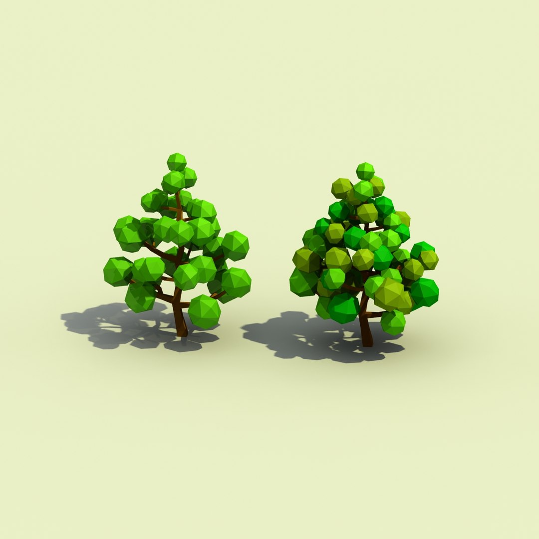 Cartoon Trees 3d 3ds