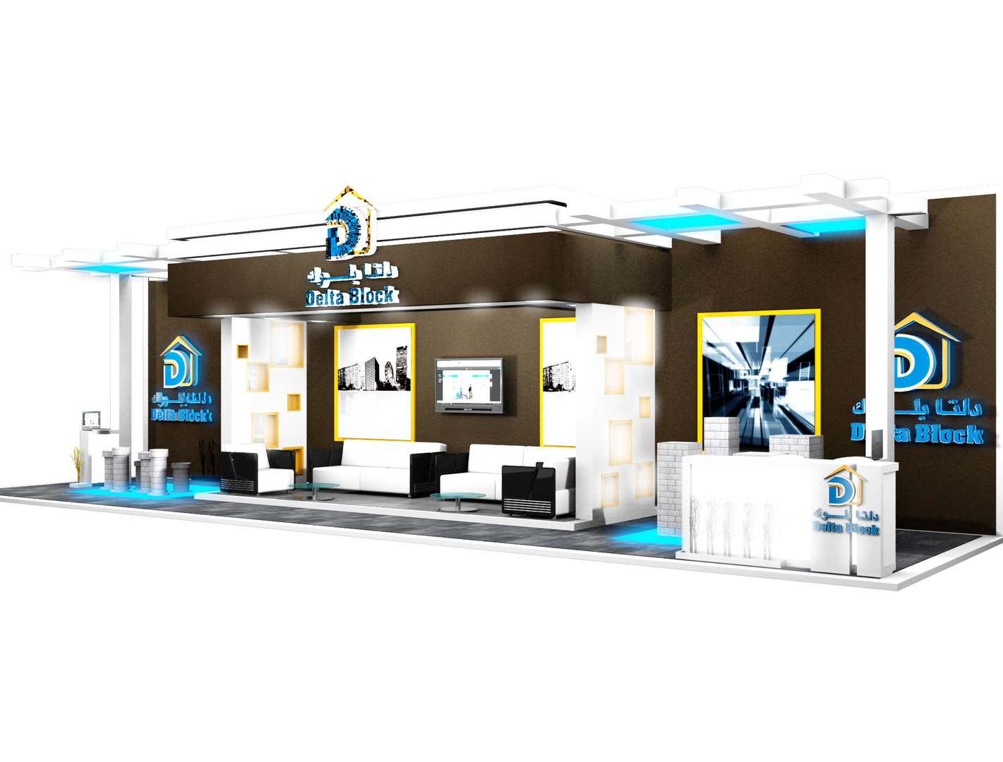 3D Booth Exhibition Stand C13 - TurboSquid 1773200