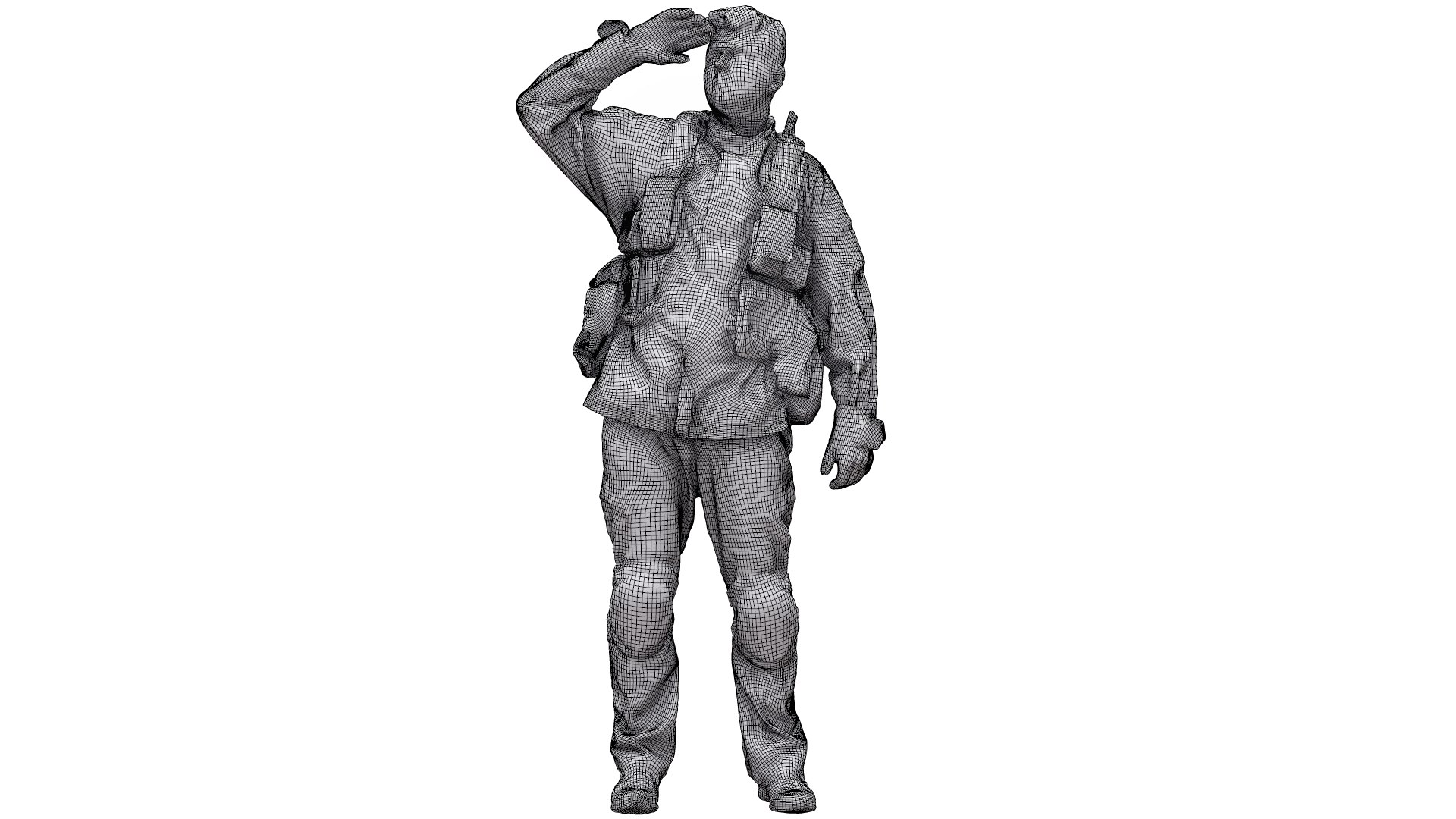 3D Cleaned 3D Body Scan Michael Howard Army Man Standing - TurboSquid ...