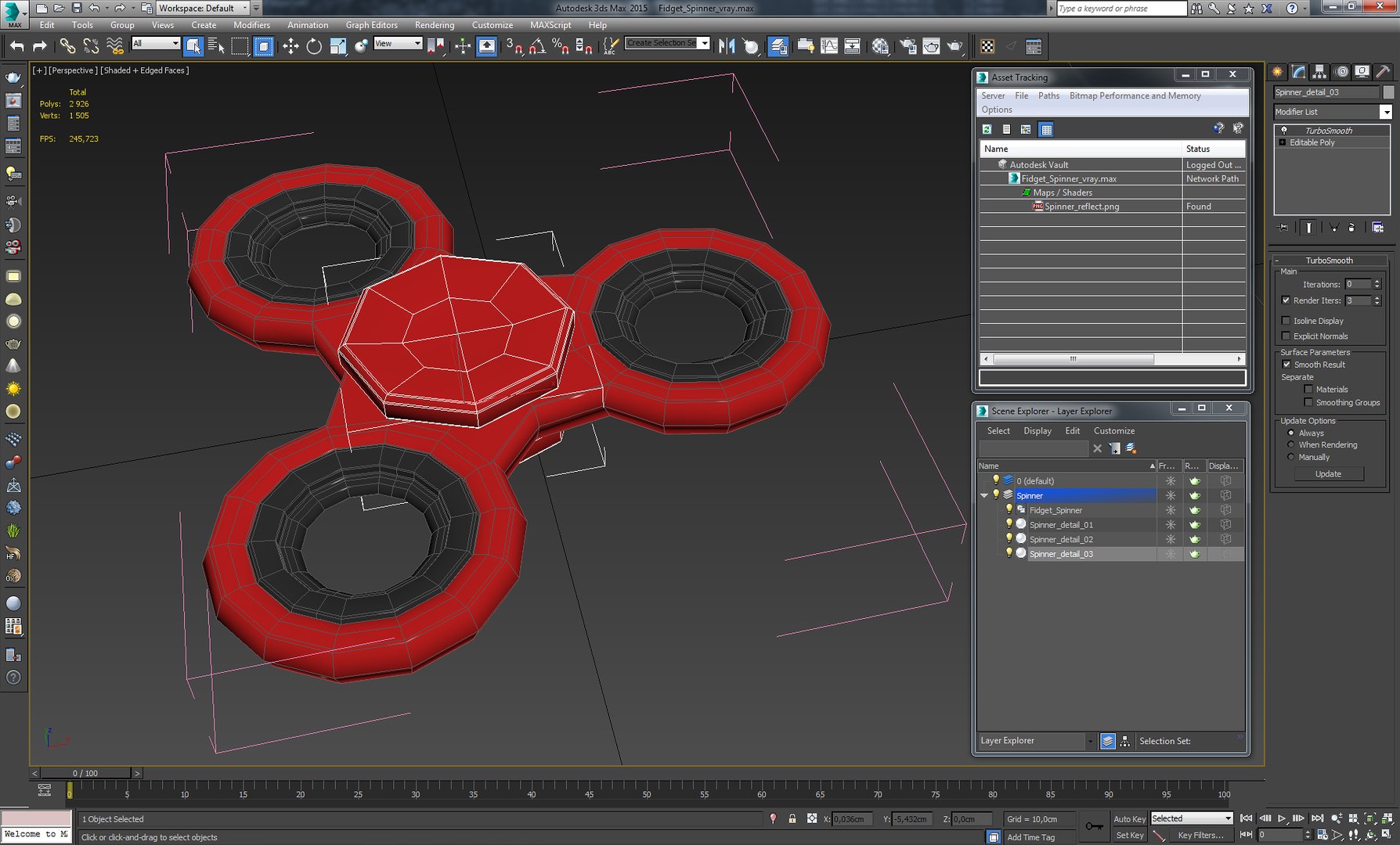 Fidget Spinner Model - TurboSquid 1203611