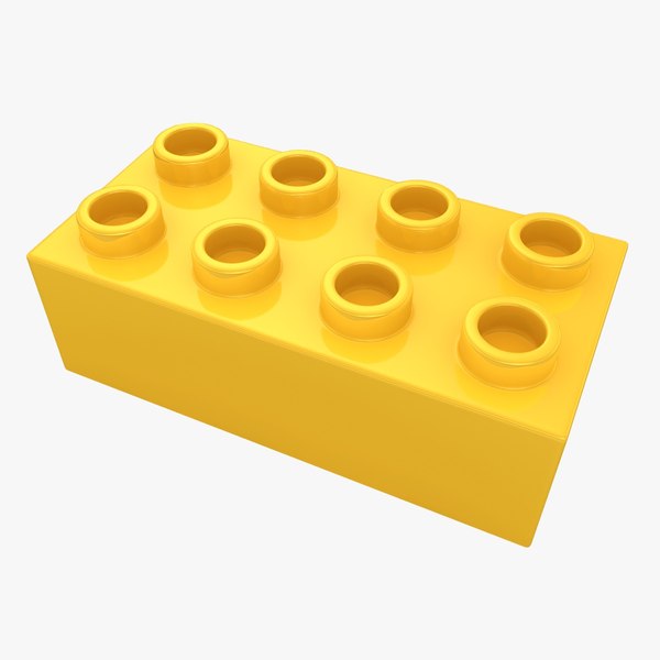 3d realistic lego brick 2