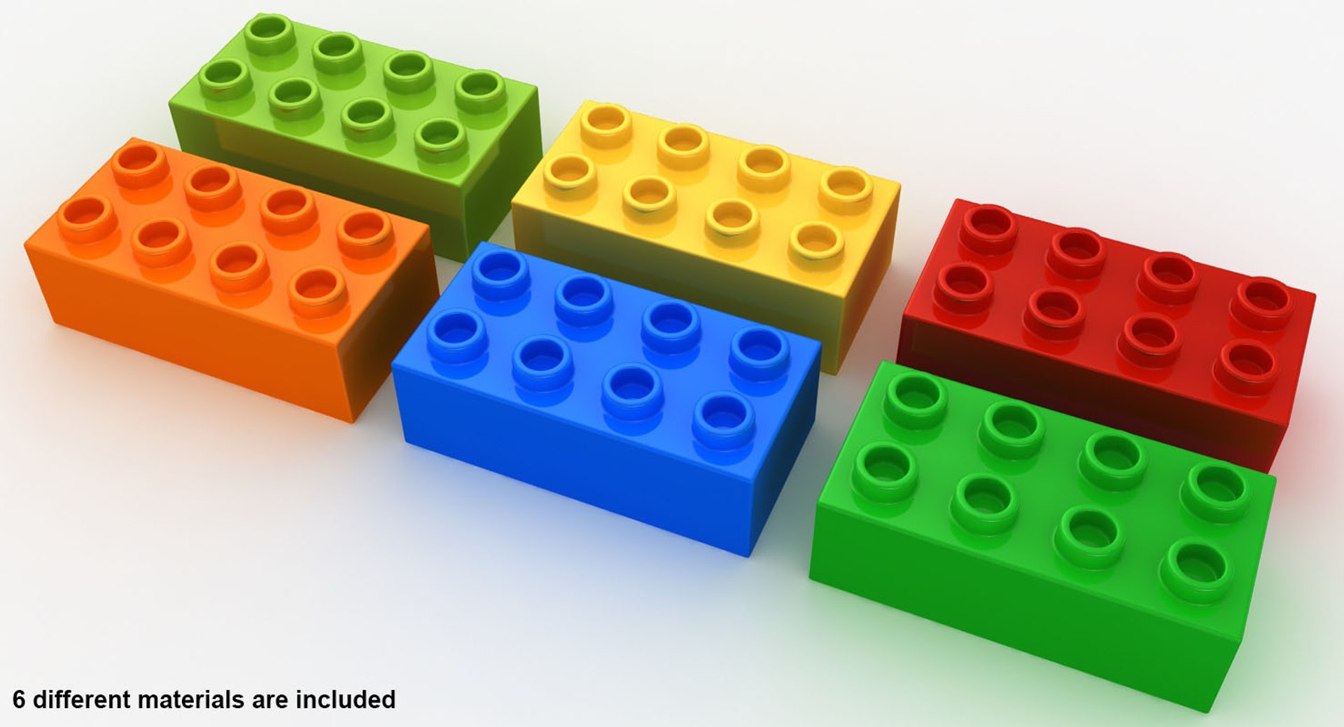 3d Realistic Lego Brick 2
