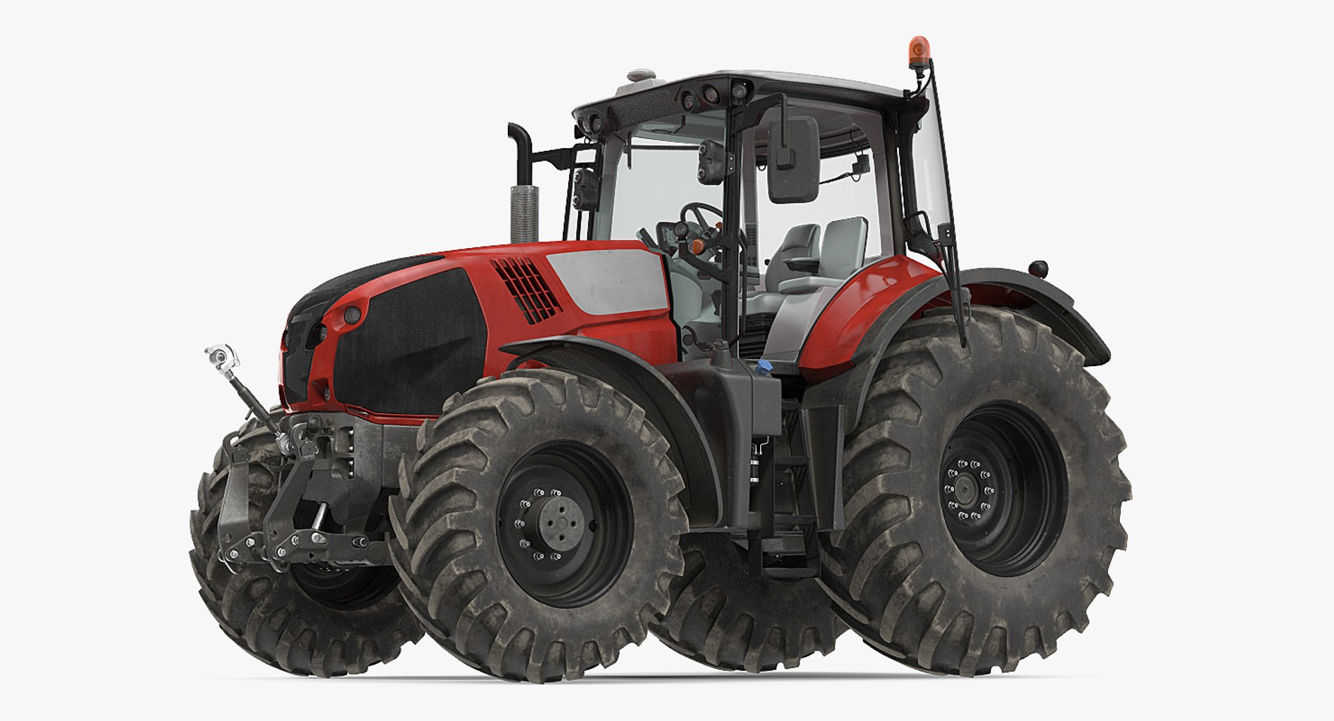 Tractor dirty rigged 3D - TurboSquid 1363356