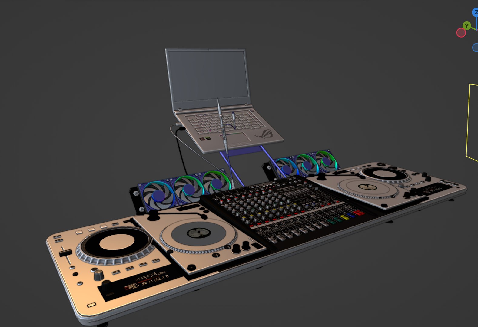 3D Model Dj Mixer - TurboSquid 2270987