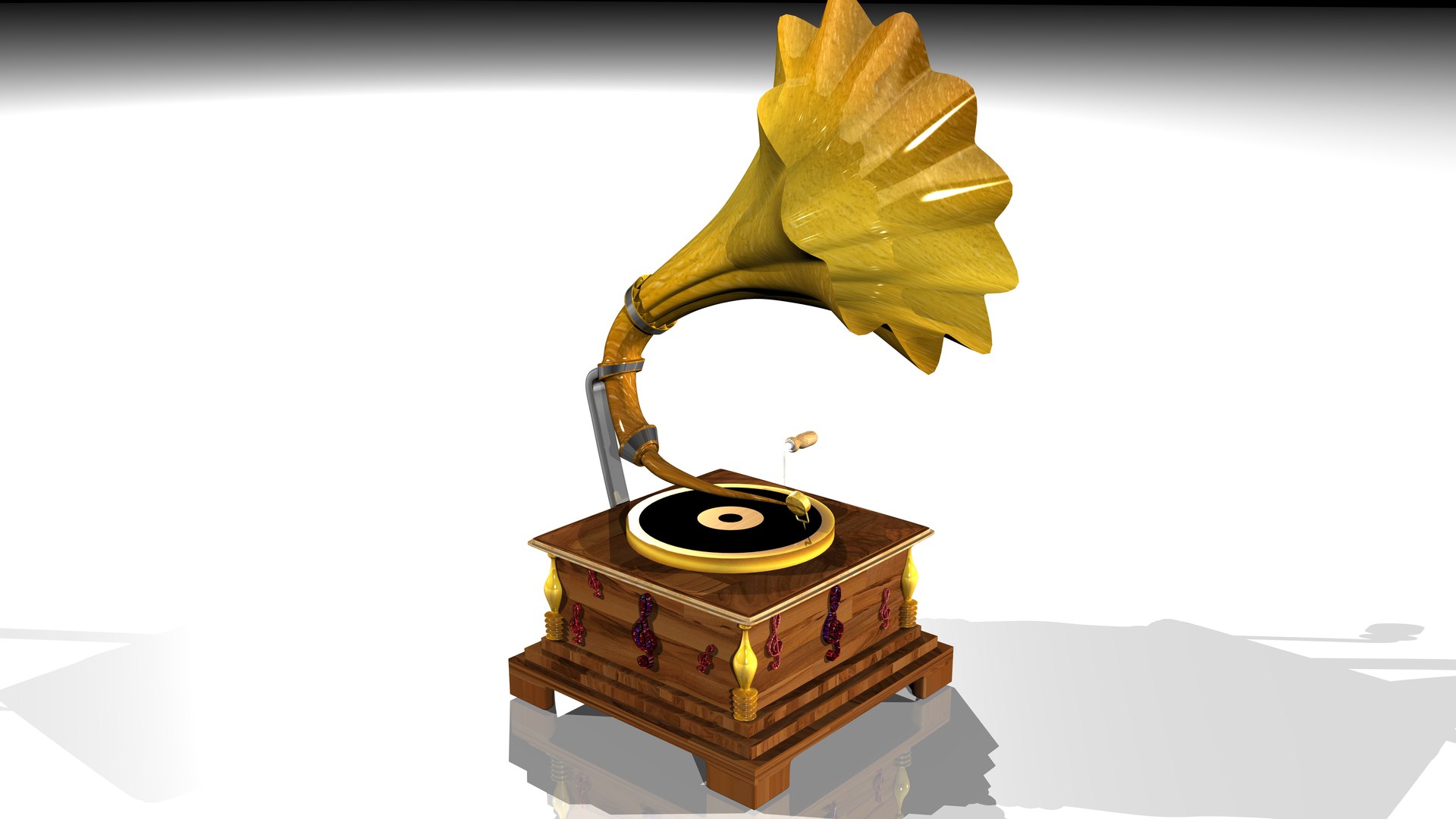 3D gramophone model - TurboSquid 1632380