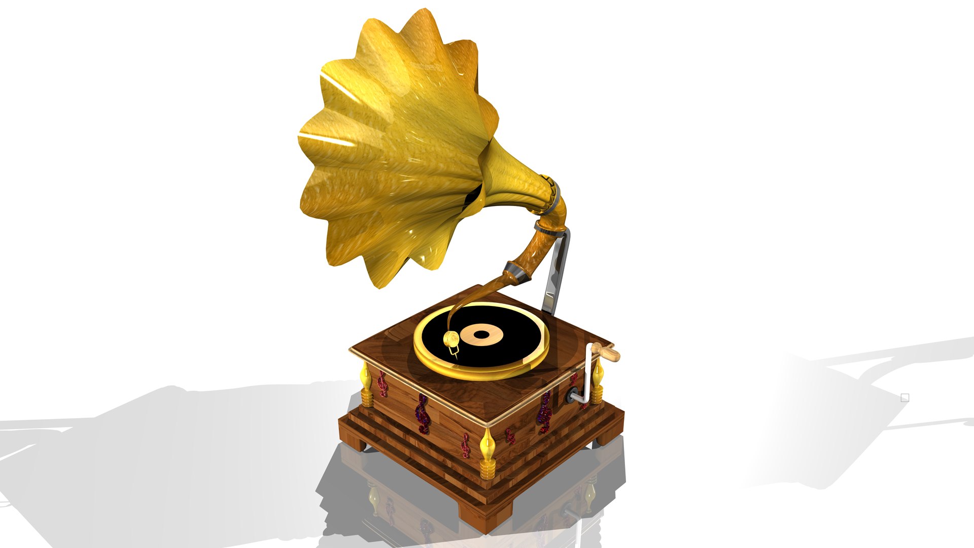 3D gramophone model - TurboSquid 1632380