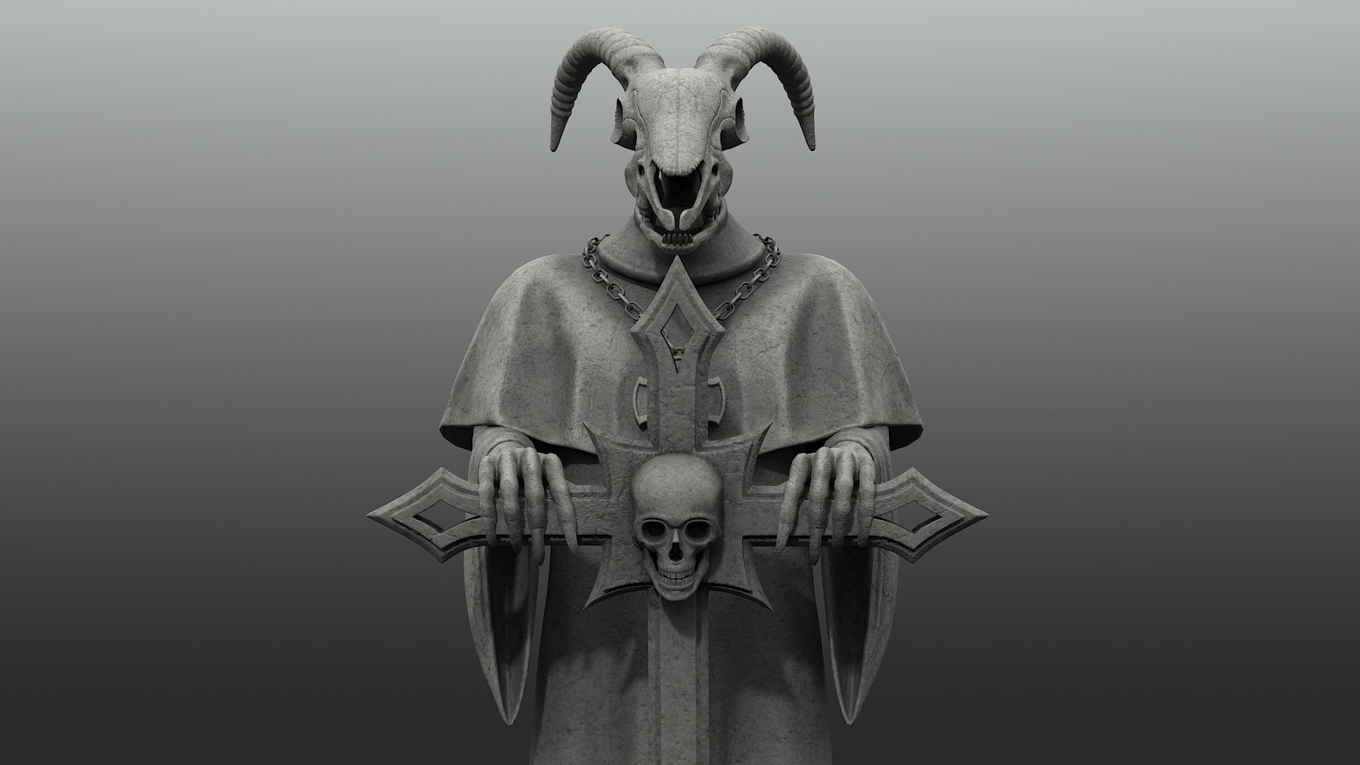 Gothic Statue 3D - TurboSquid 1711896