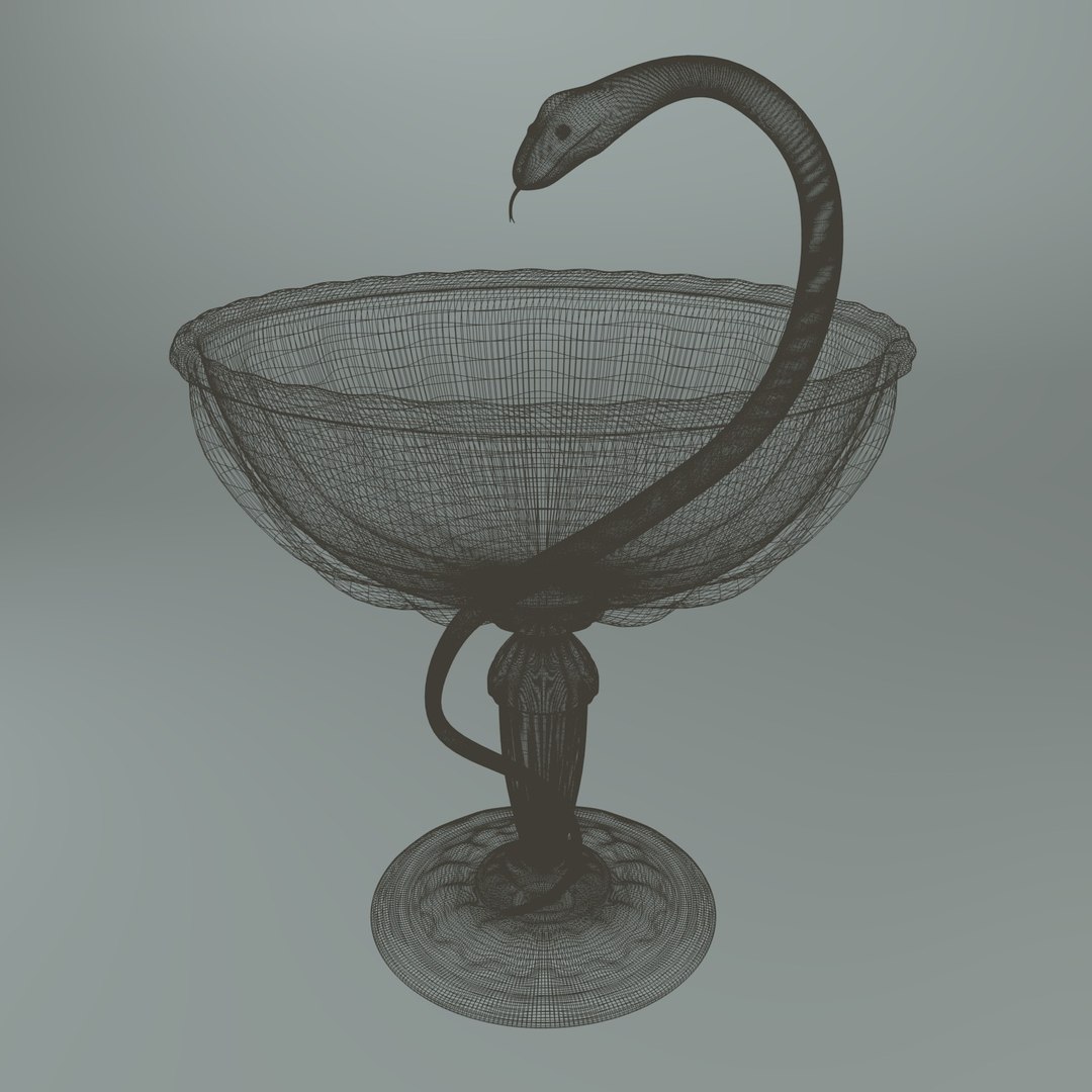 3d model of cup snake