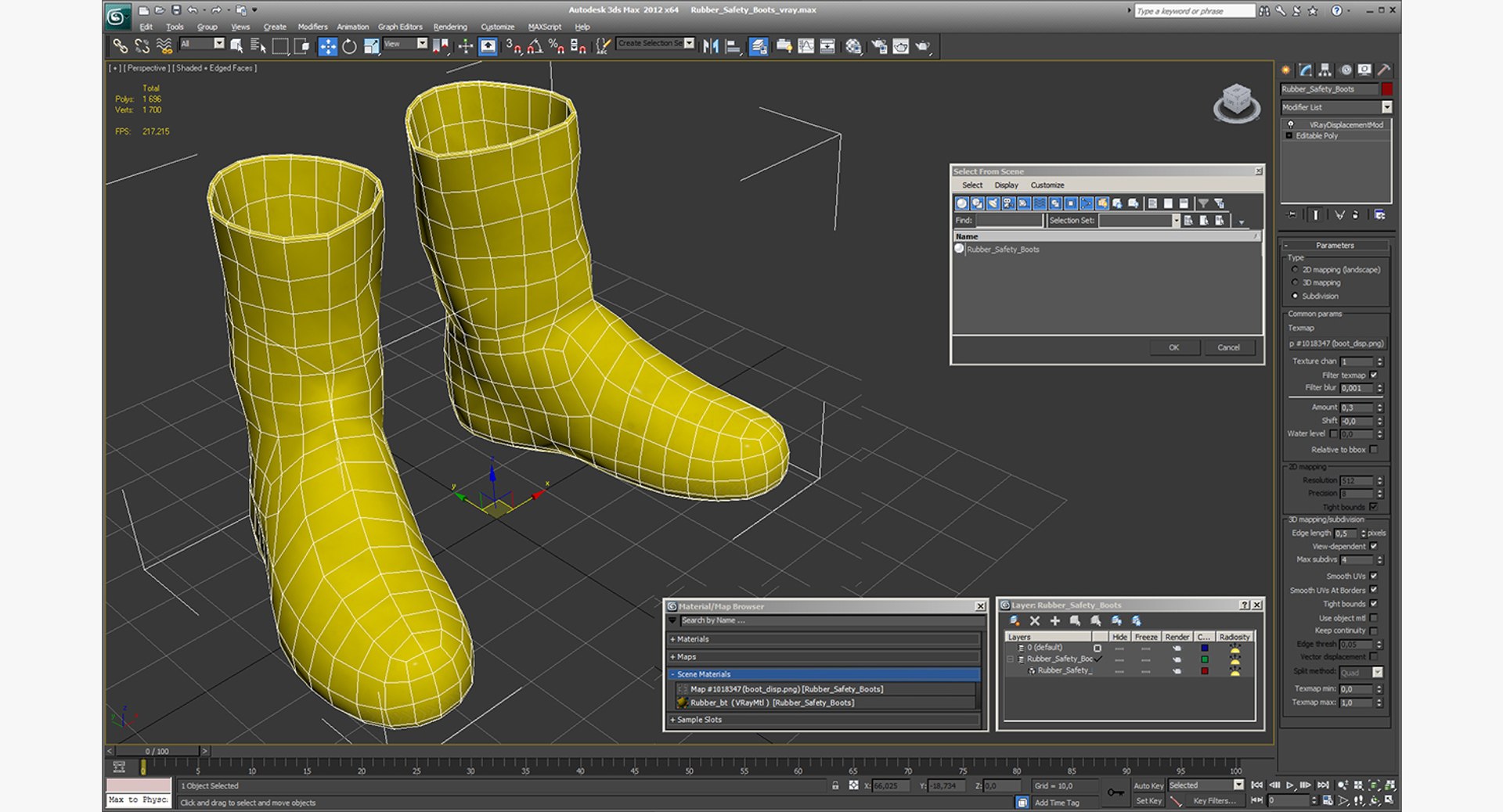 3D model rubber safety boots - TurboSquid 1402553