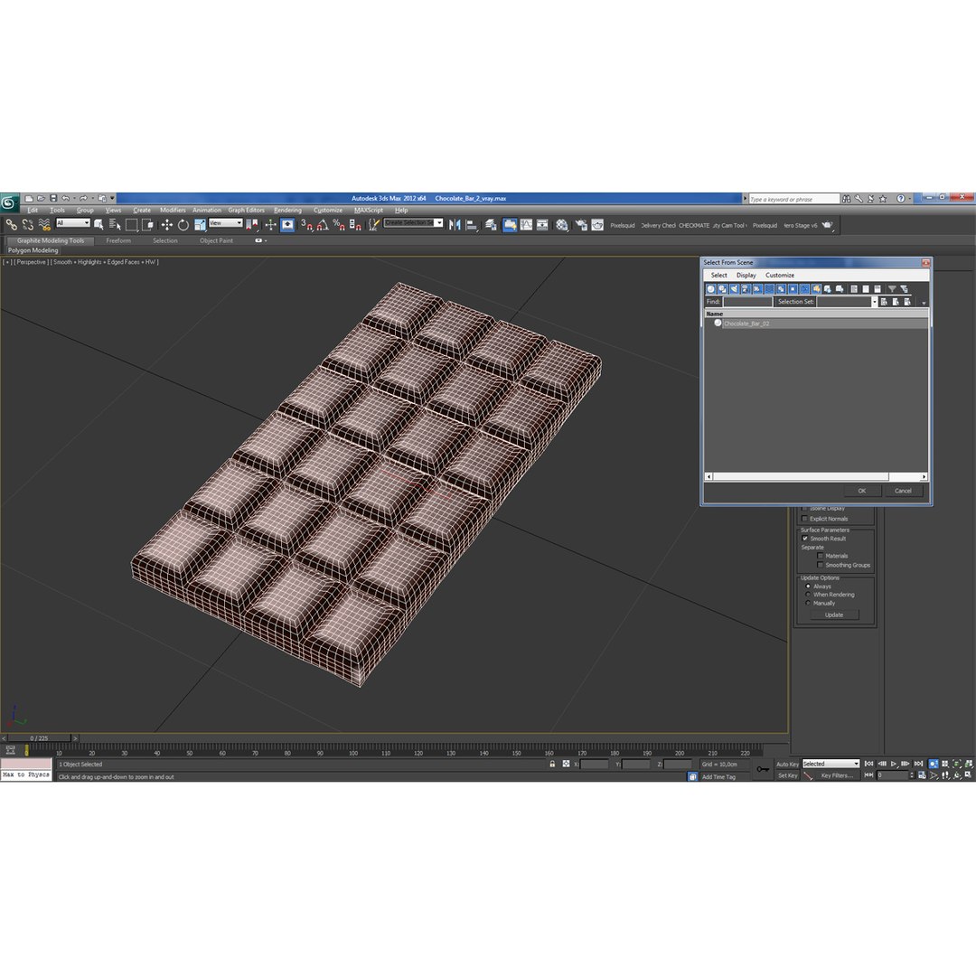 chocolate bar 2 3d model