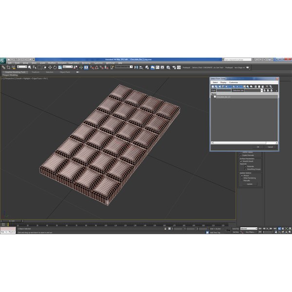 chocolate bar 2 3d model