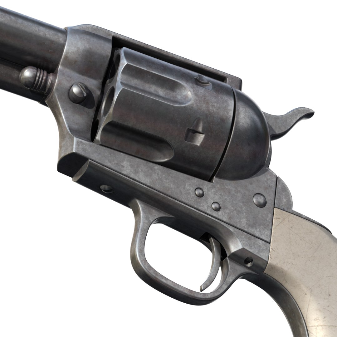 Colt 45 Revolver 3d 3ds