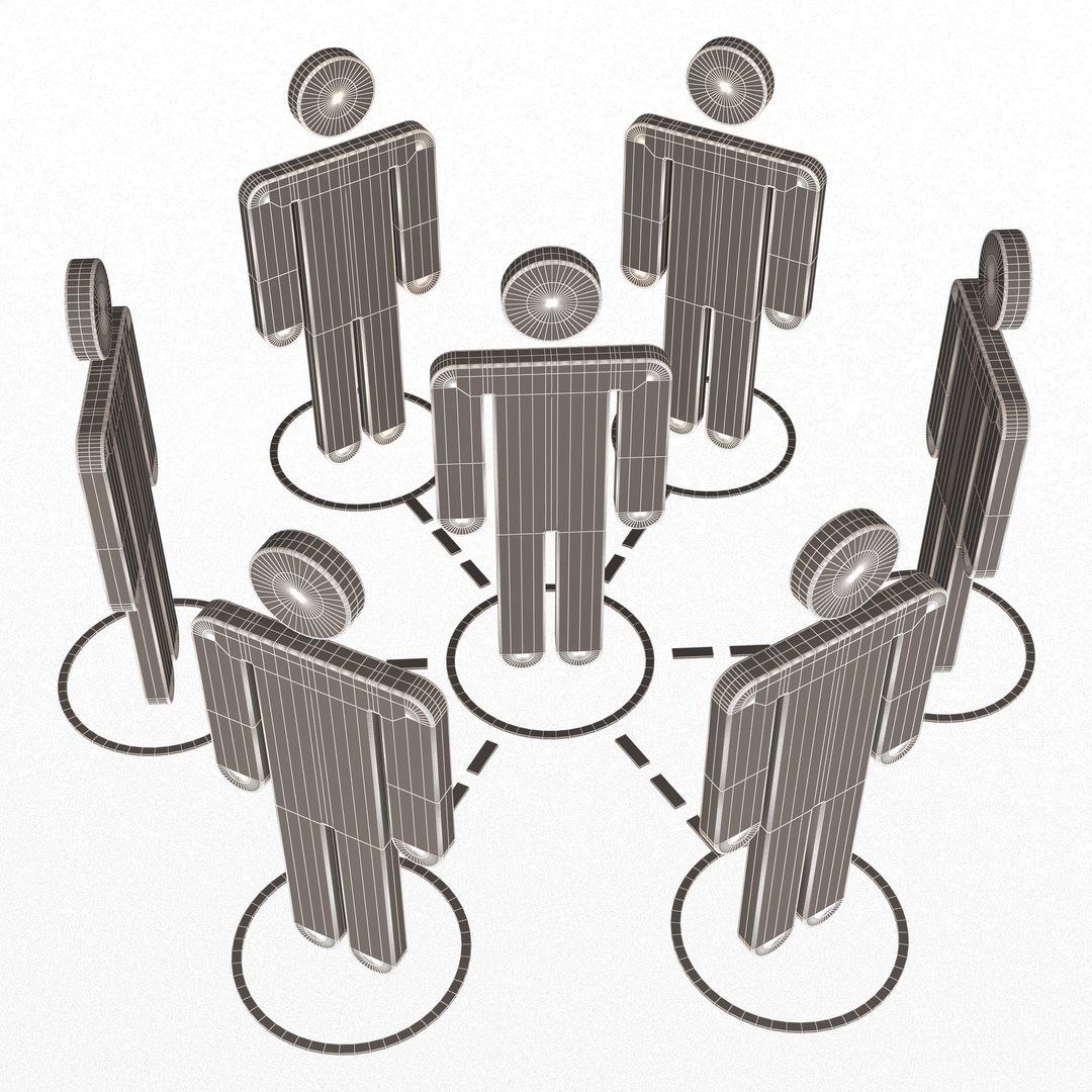 3D Network Connection Symbol - TurboSquid 1850742