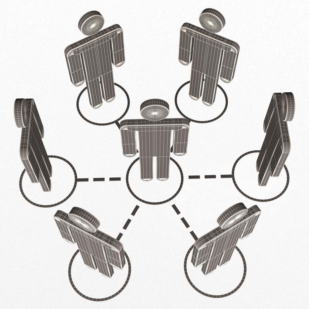 3D Network Connection Symbol - TurboSquid 1850742