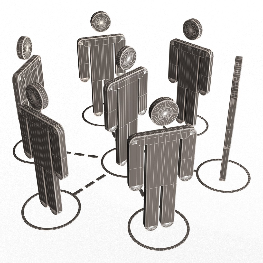 3D Network Connection Symbol - TurboSquid 1850742