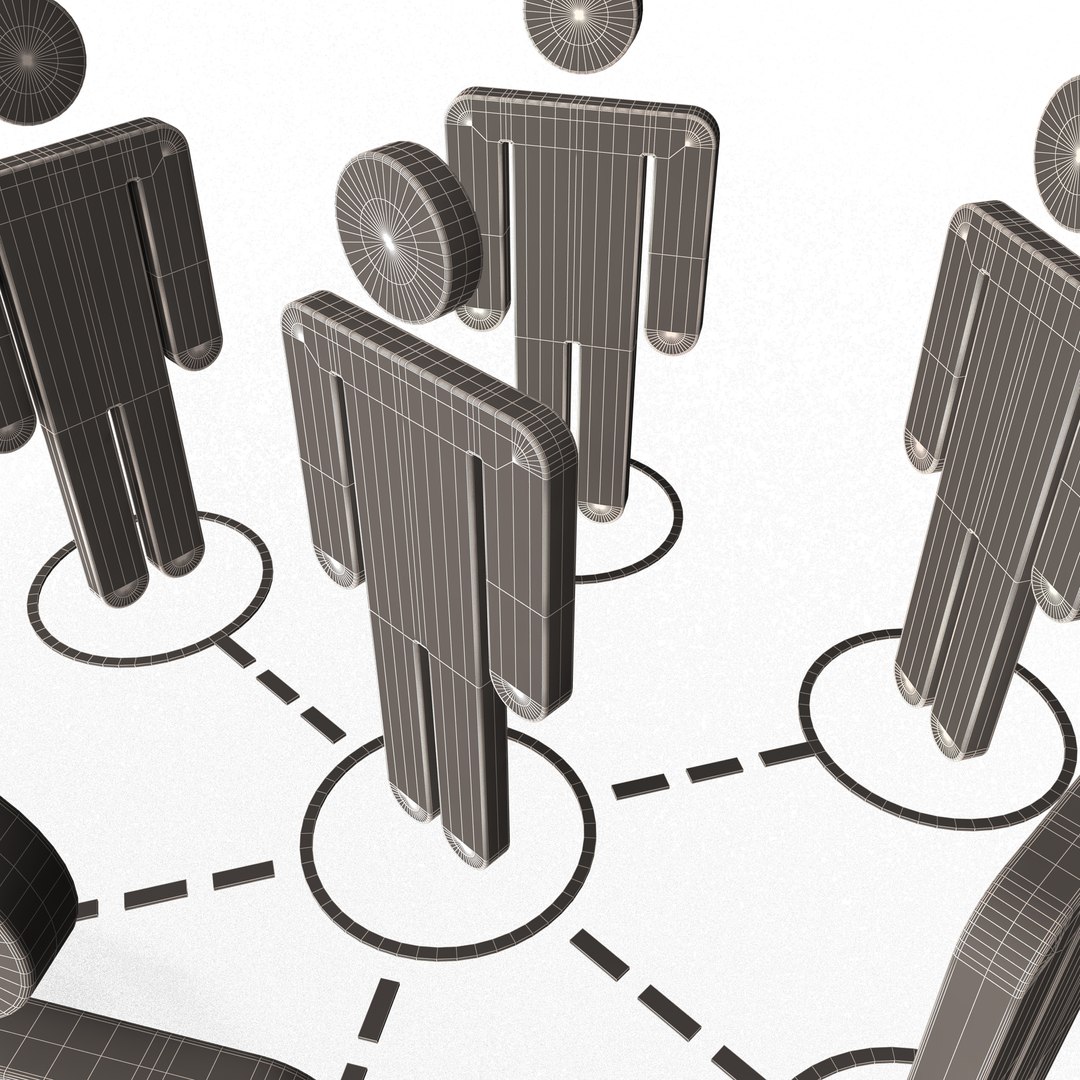 3D Network Connection Symbol - TurboSquid 1850742