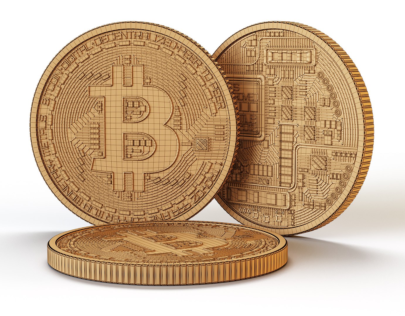 3D Set of 12 TOP Crypto Coins - TurboSquid 1853794