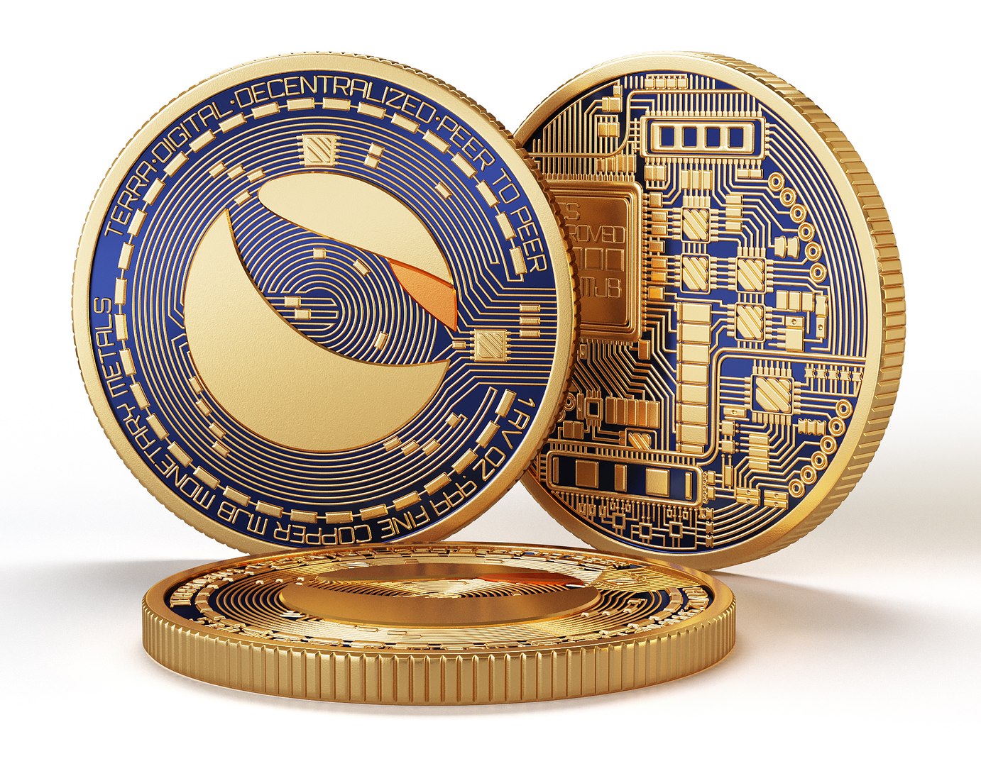 3D Set of 12 TOP Crypto Coins - TurboSquid 1853794