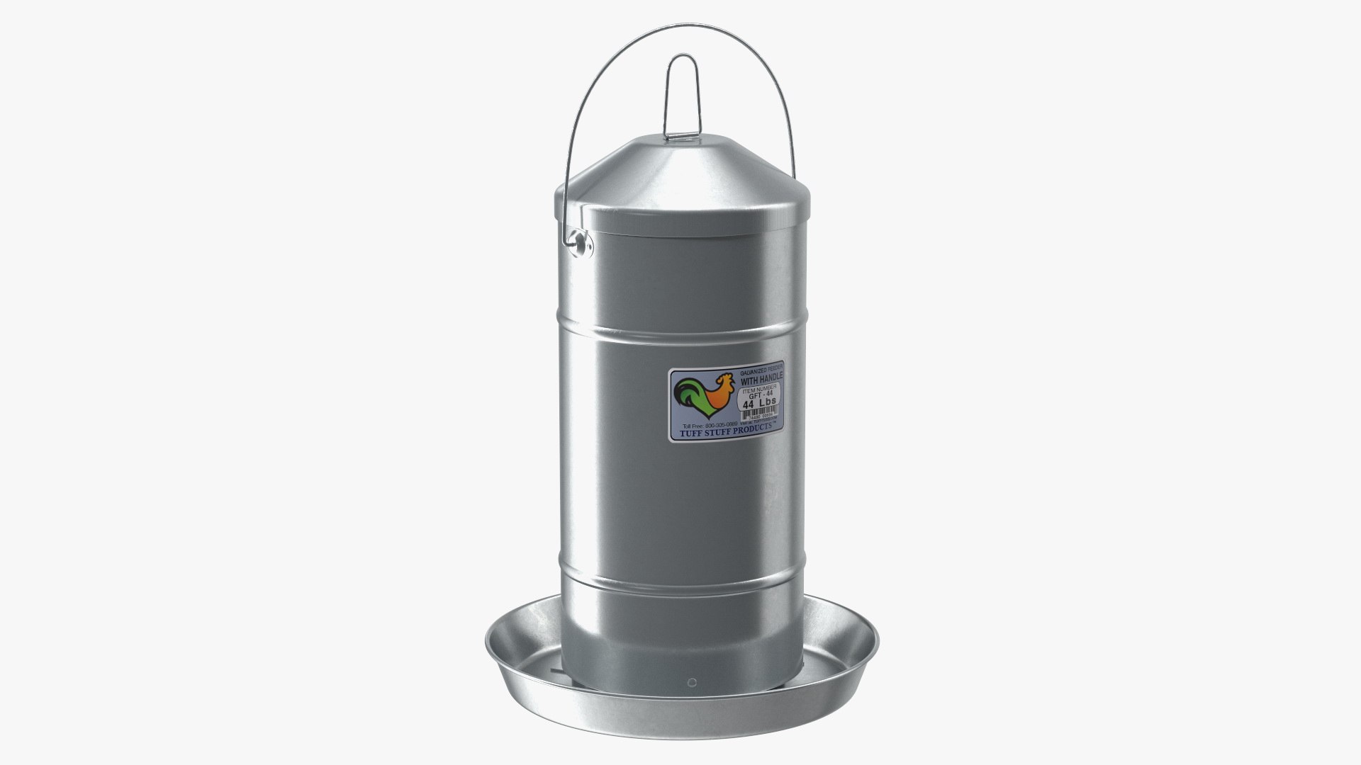 Tuff Stuff Galvanized Poultry Feeder 44Lbs 3D - TurboSquid 1793844