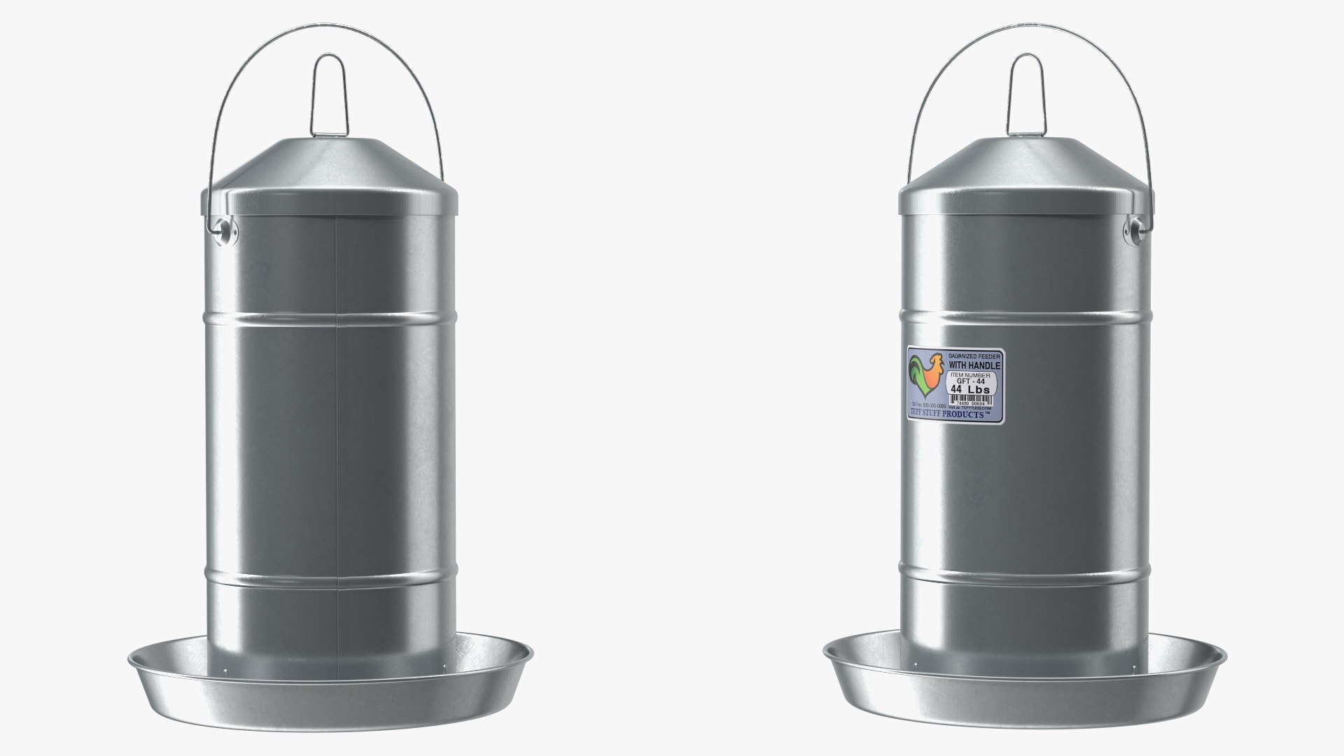 Tuff Stuff Galvanized Poultry Feeder 44Lbs 3D - TurboSquid 1793844