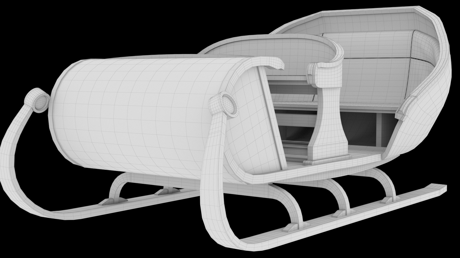 Sleigh Model - TurboSquid 1780256