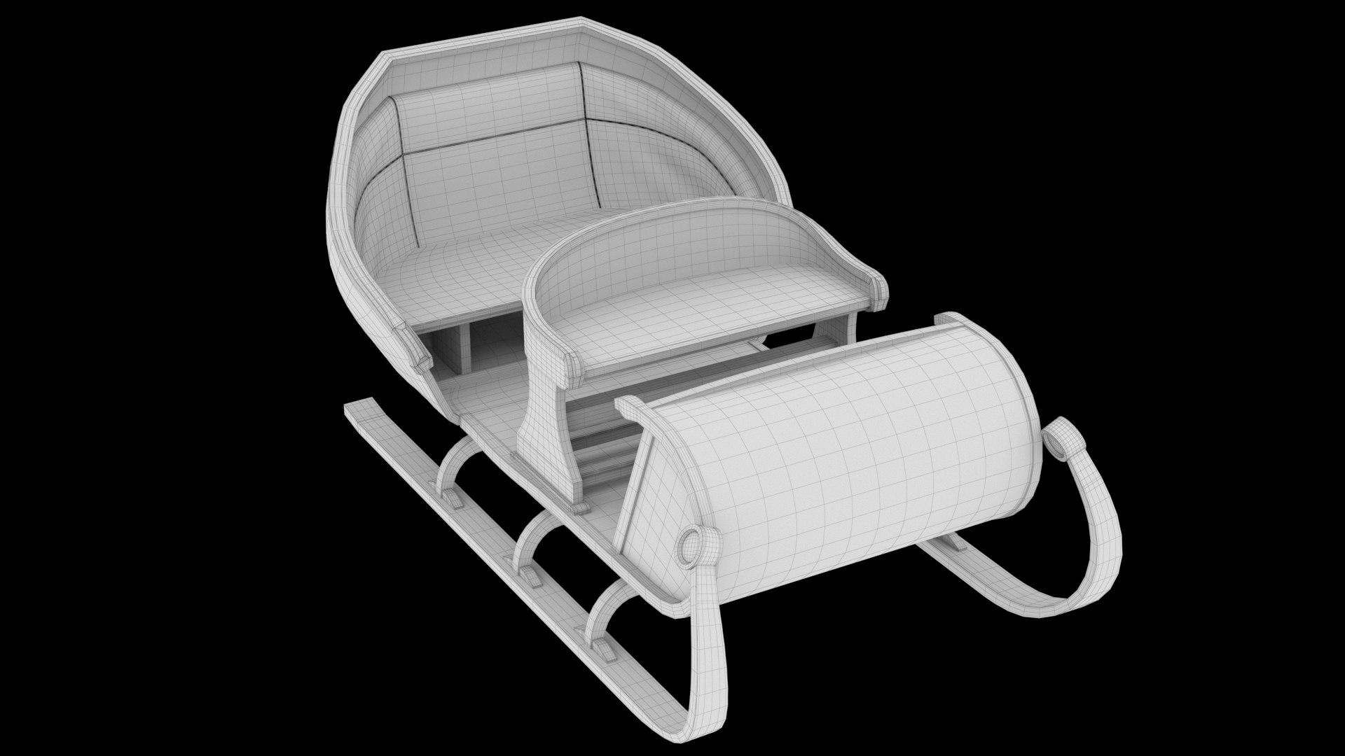 Sleigh Model - TurboSquid 1780256