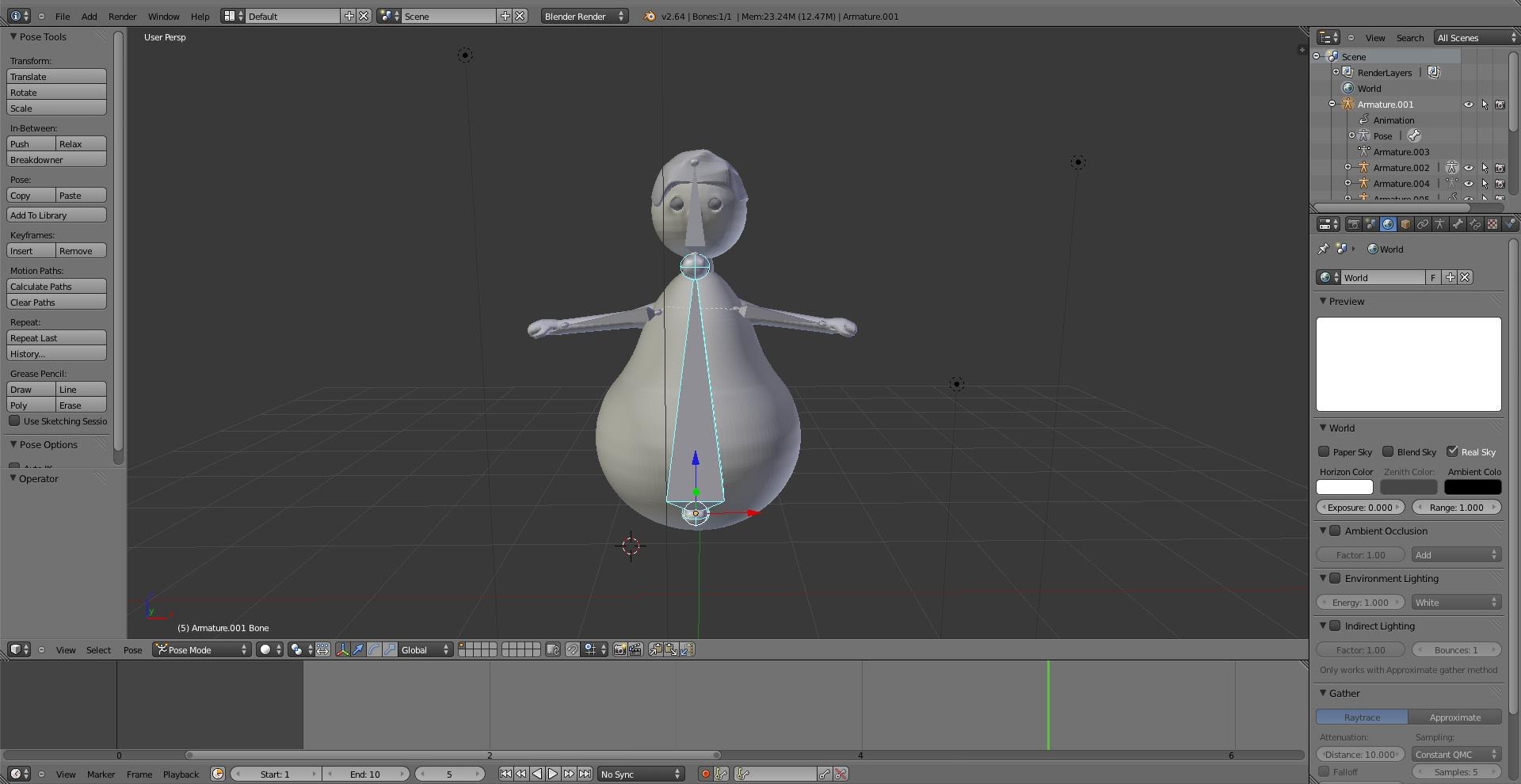 3d Blend Mr Simple Face