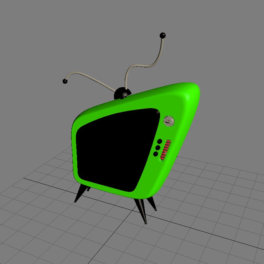 Cartoon Tv 3d Model