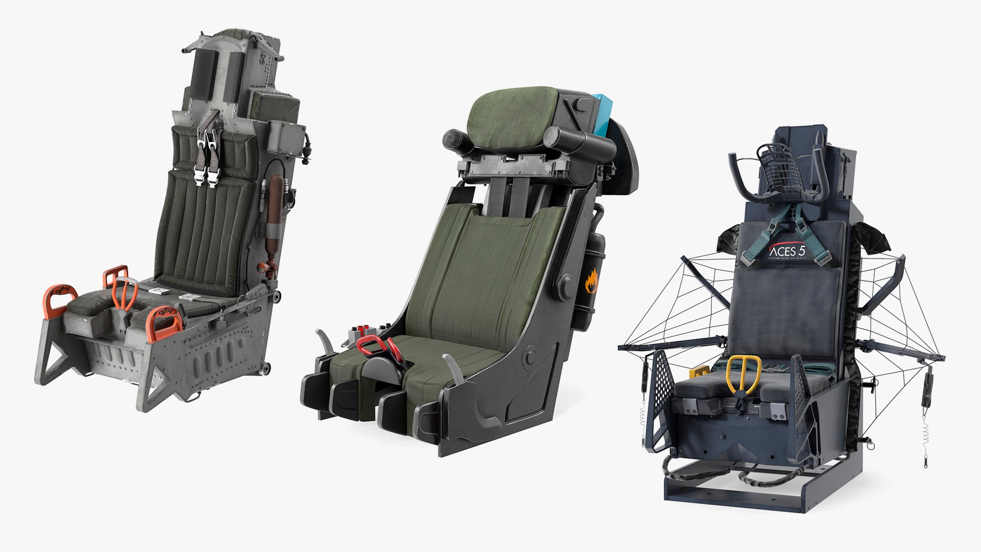 Ejection Seats Collection Model - TurboSquid 2178866