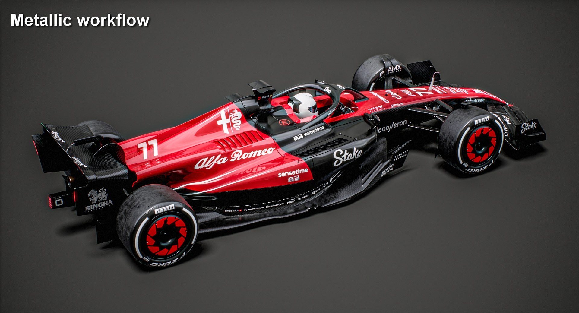 Alfa Romeo F1 Team C43 Formula 1 Season 2023 3D - TurboSquid 2027622